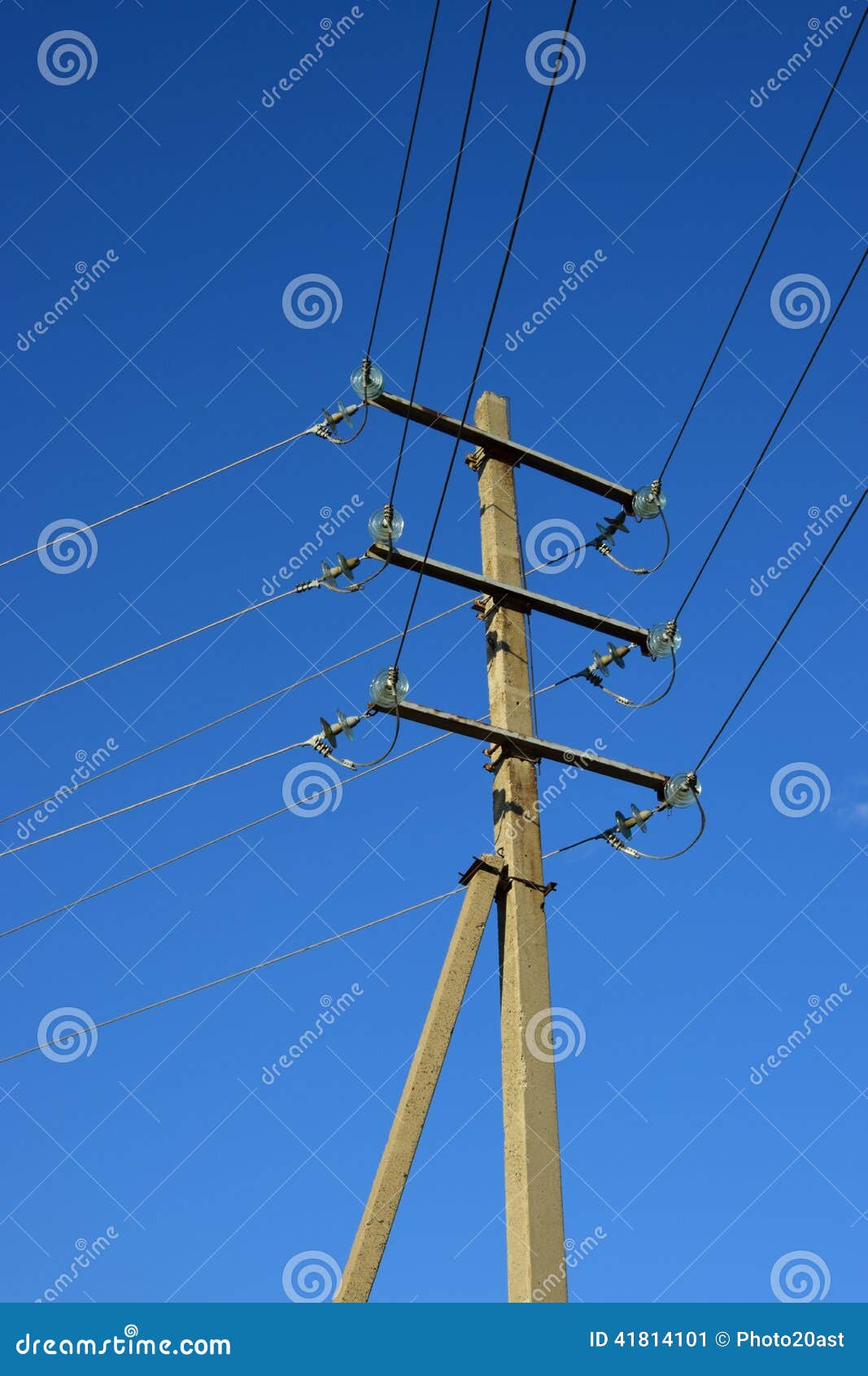 Old-fashioned Electric Pylon Stock Image - Image of fashioned ...