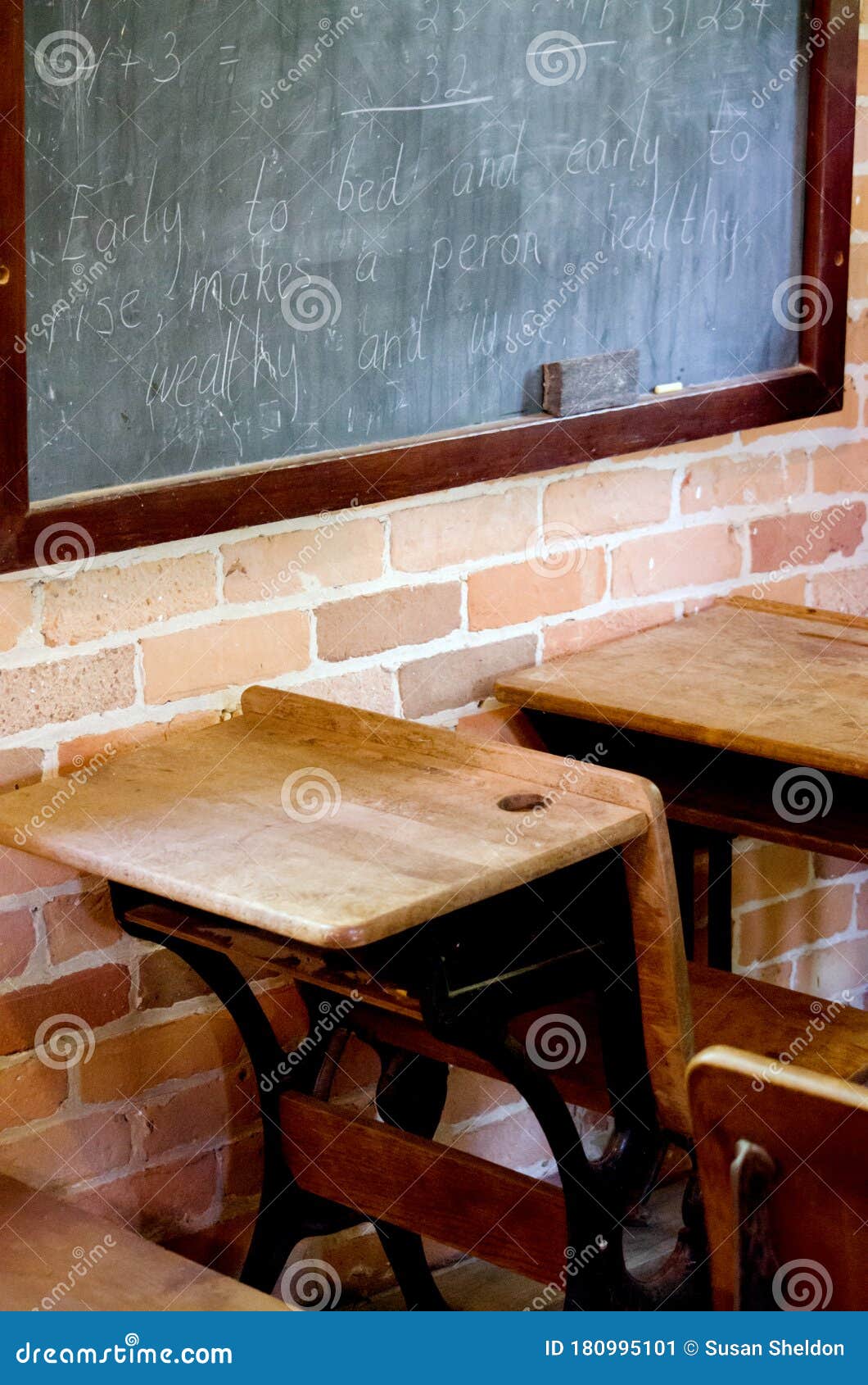 Old Fashioned School Classroom. Stock Photography | CartoonDealer.com ...
