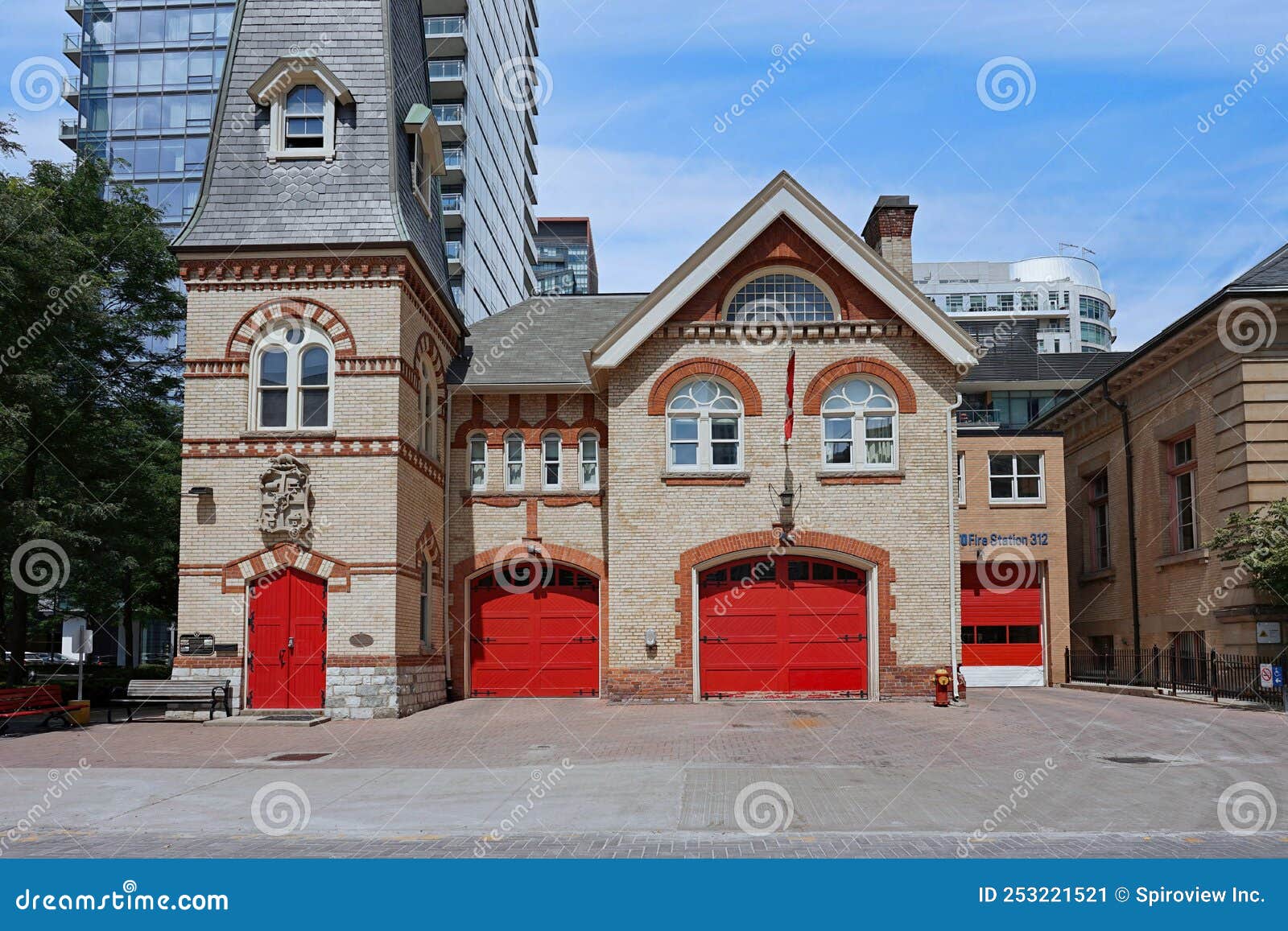 Old-fashioned Fire Station In A Red Shed Royalty-Free Stock Image ...