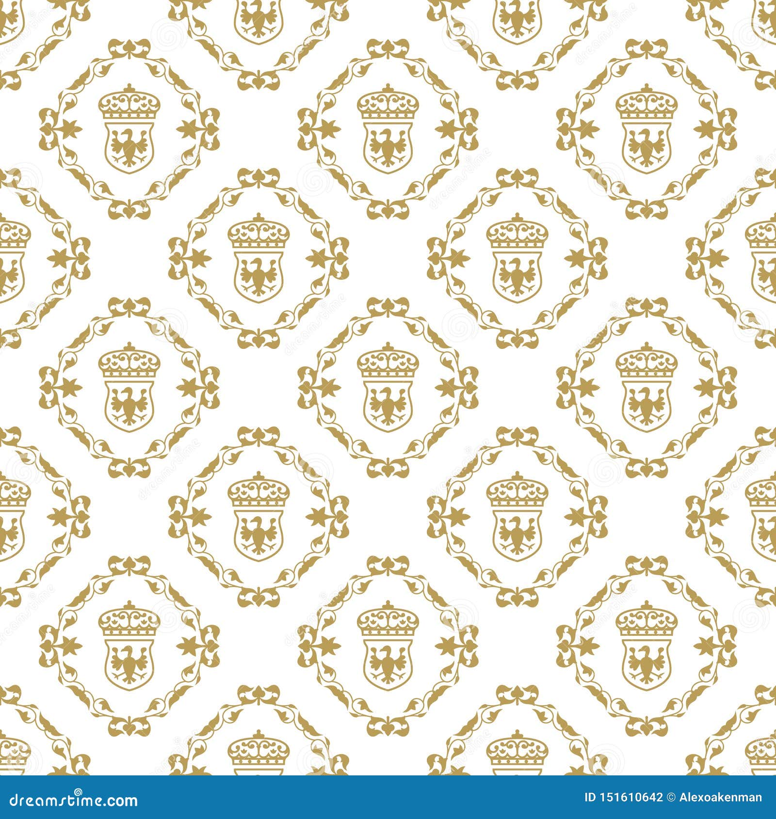 Old Fashioned Floral Royal Seamless Texture Stock Vector - Illustration ...