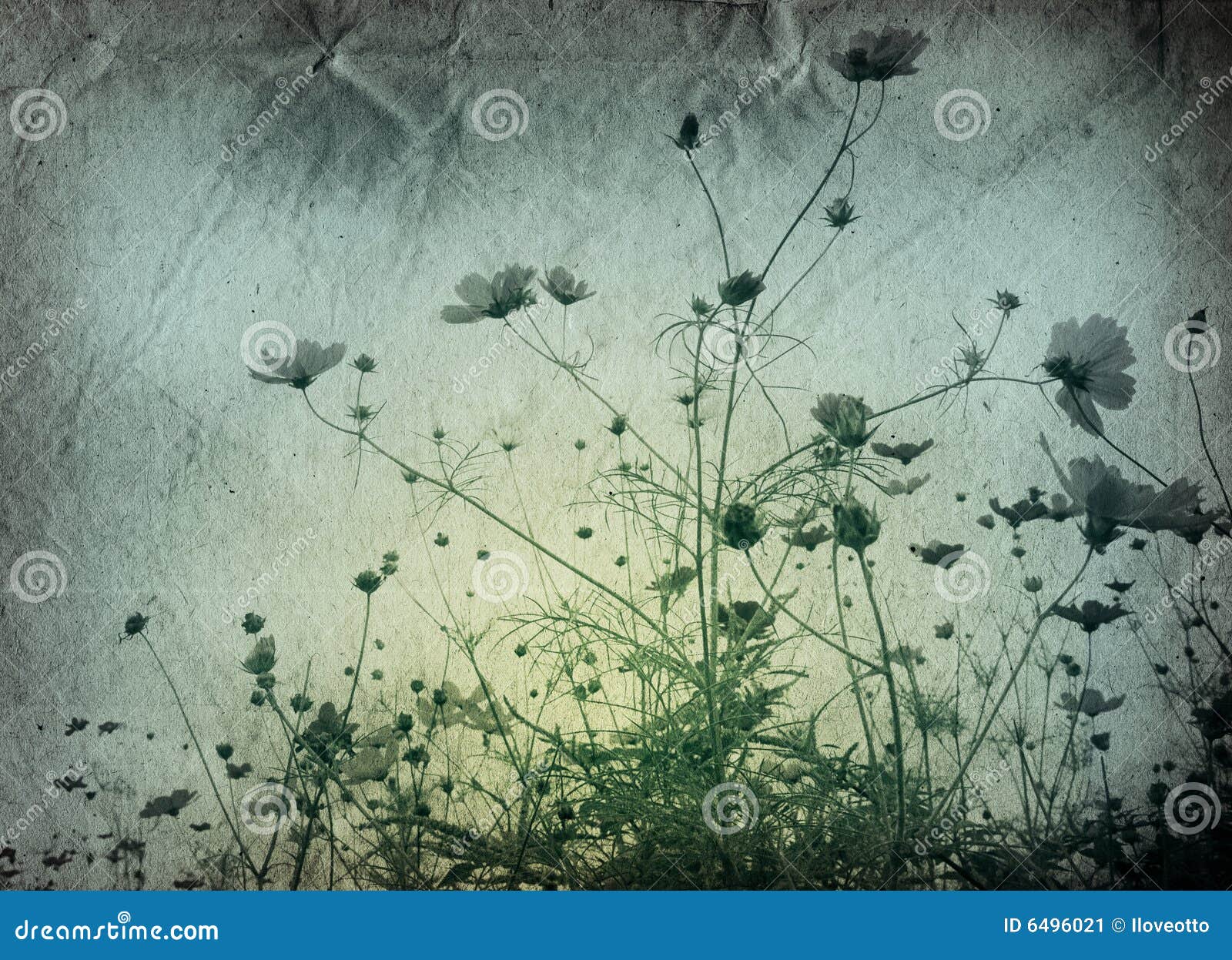 Old-fashioned flower stock illustration. Illustration of country - 6496021