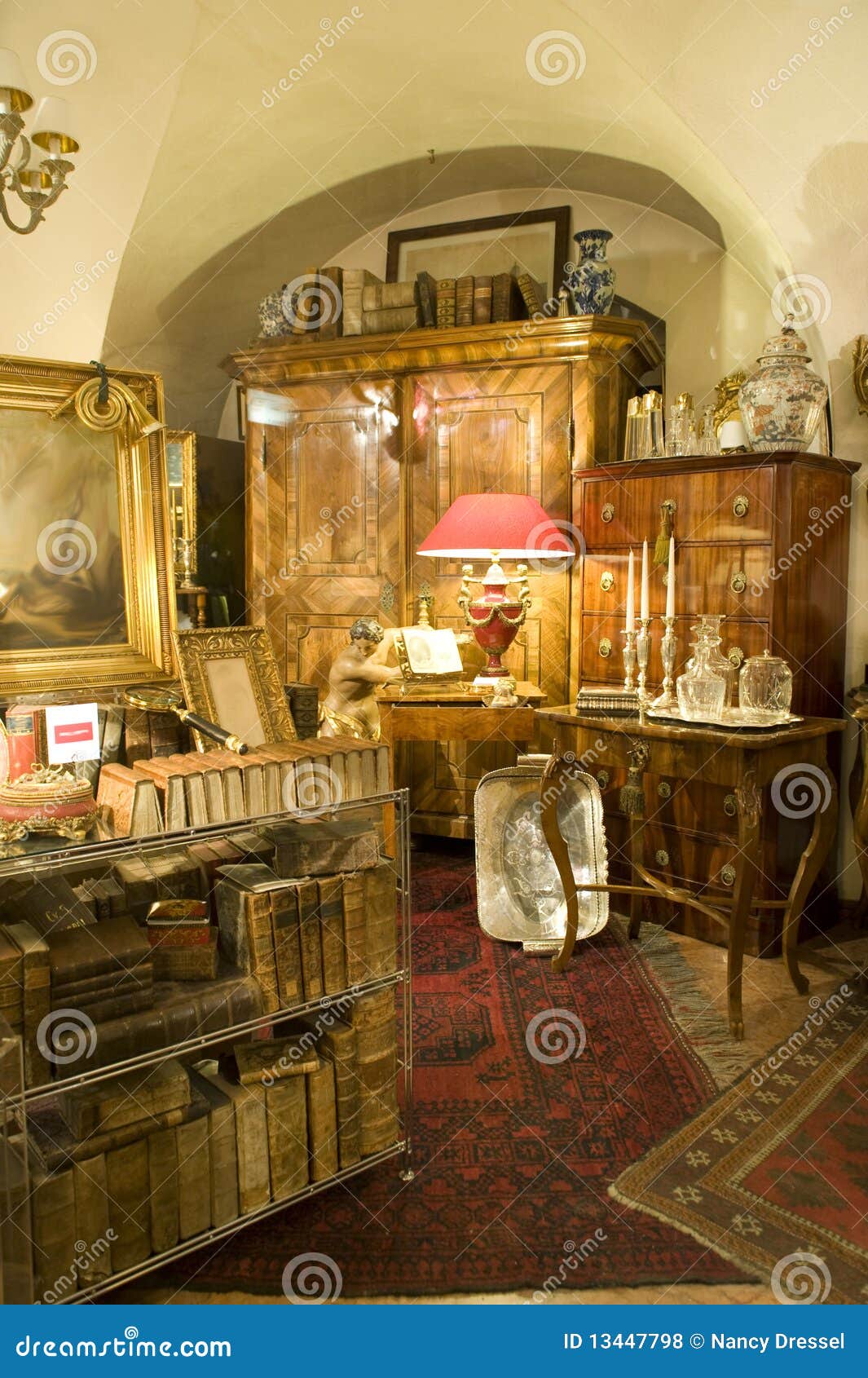 Old fashioned furnitures stock photo. Image of table - 13447798