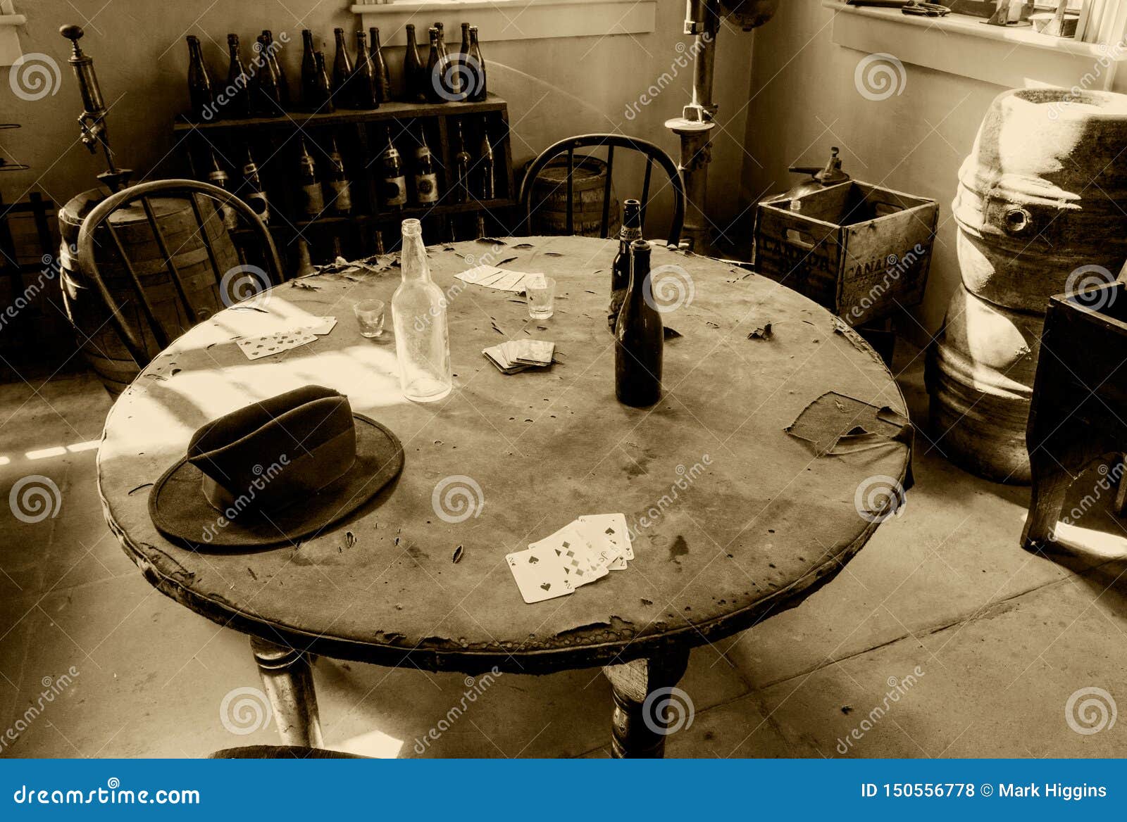 Old Fashioned Gambling Saloon Editorial Stock Photo - Image of chips ...