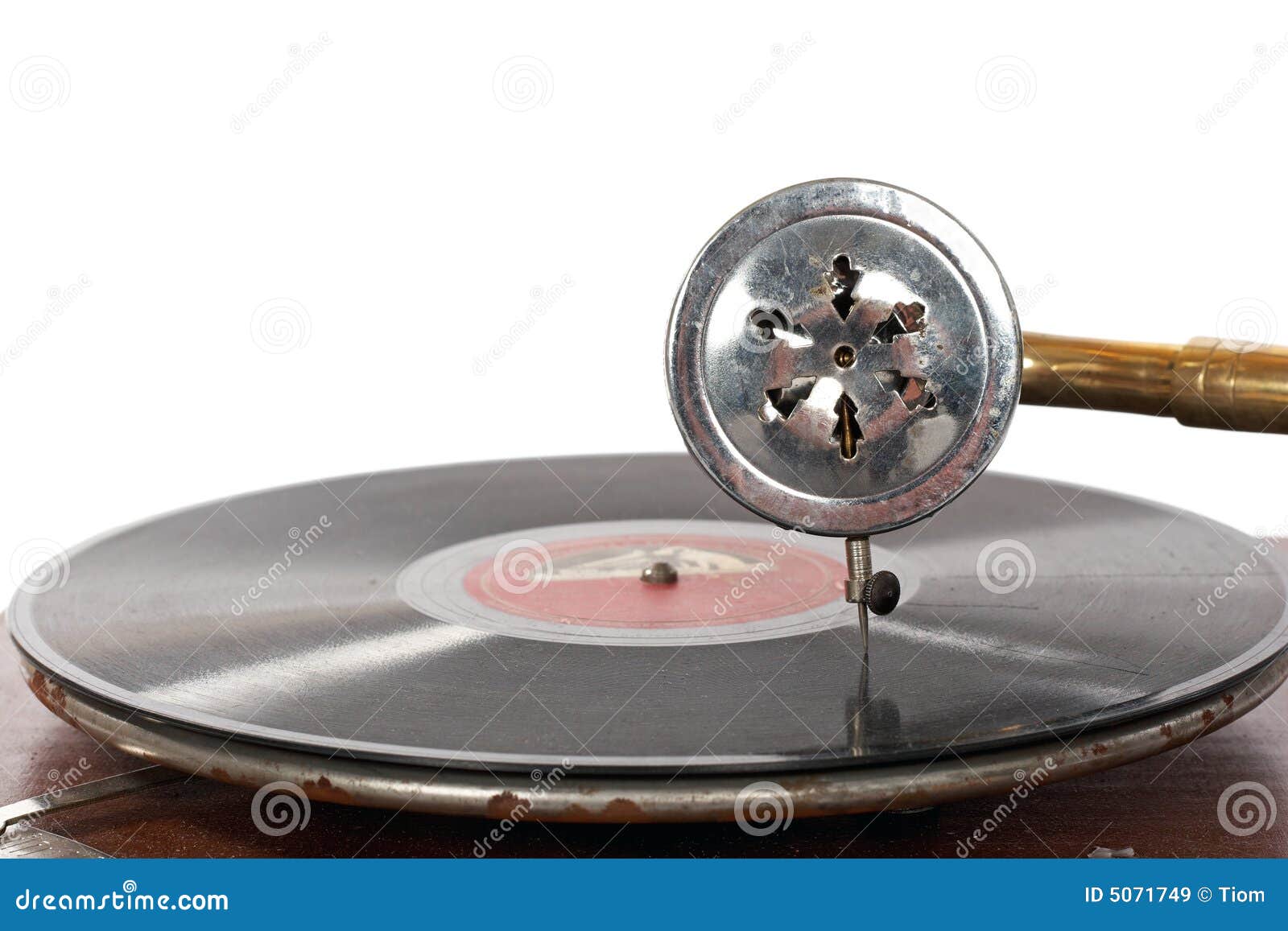 Old-fashioned Gramophone Big Horn Royalty-Free Stock Image ...