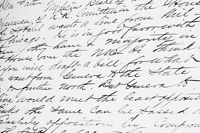 Old Fashioned Handwriting stock photo. Image of nostalgia - 50317612