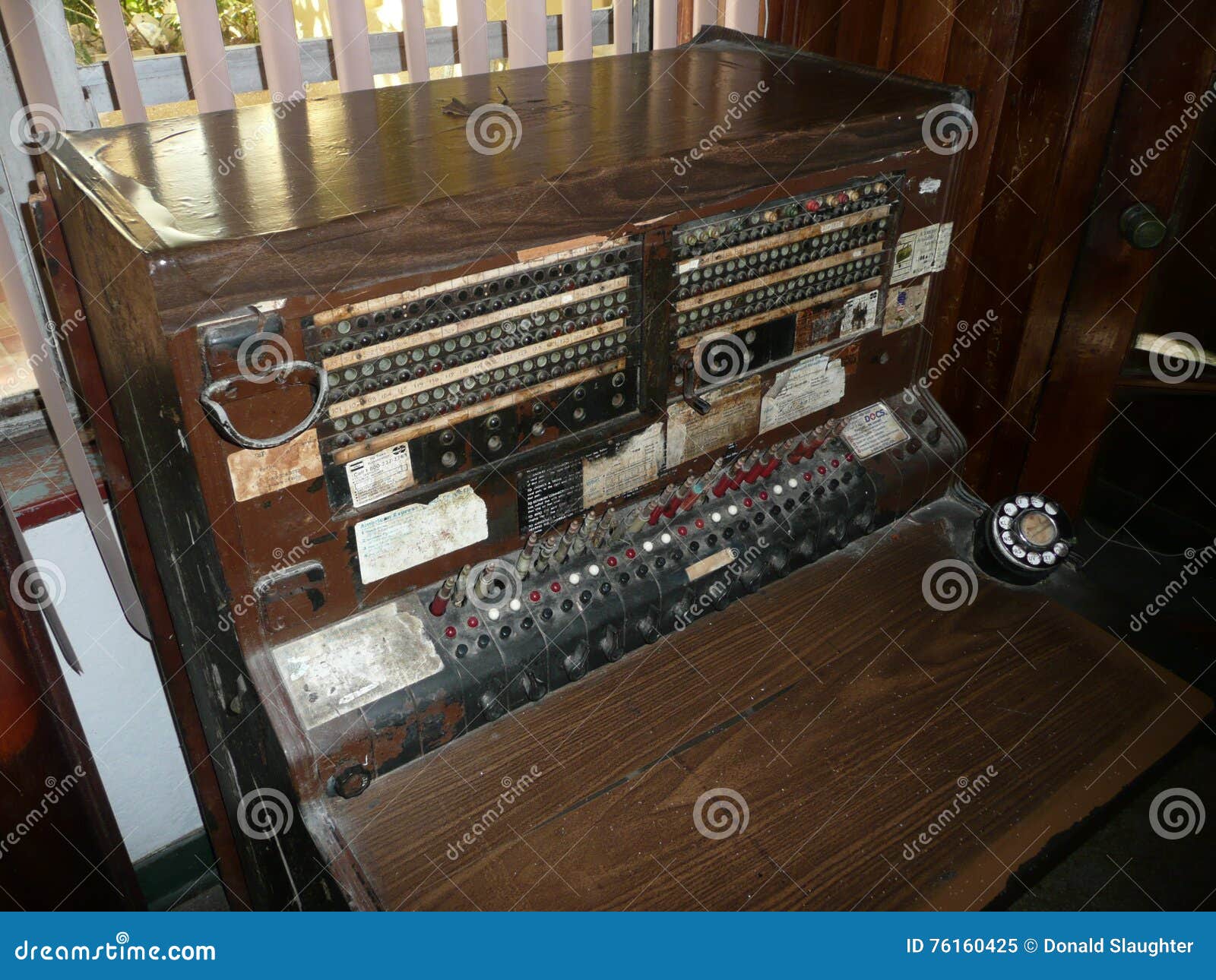 Old-fashioned Hotel Switchboard Editorial Image - Image of technology ...