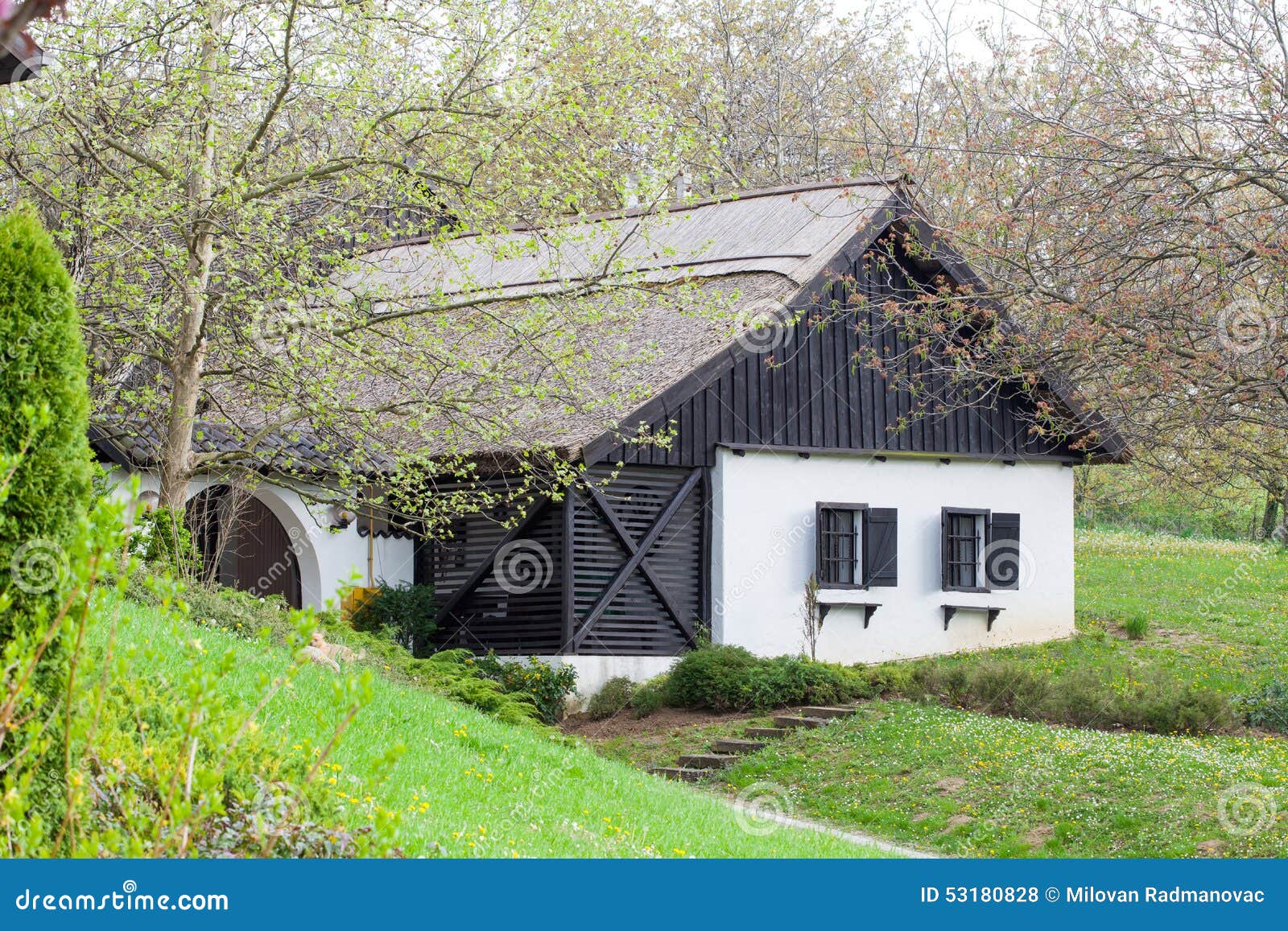 Old fashioned house stock photo. Image of architecture - 53180828