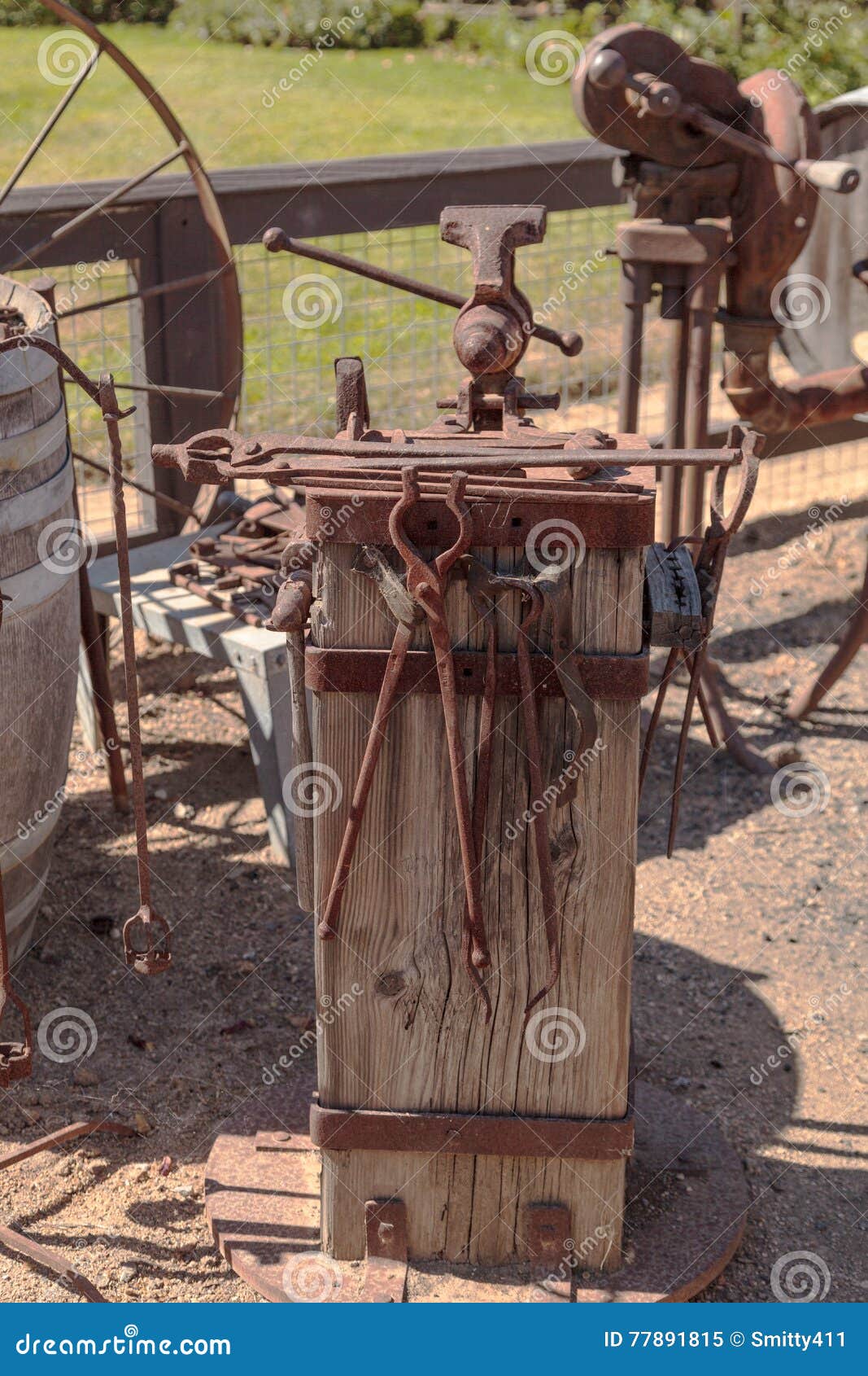 Old Fashioned Iron Blacksmith Tools Editorial Image - Image of ...