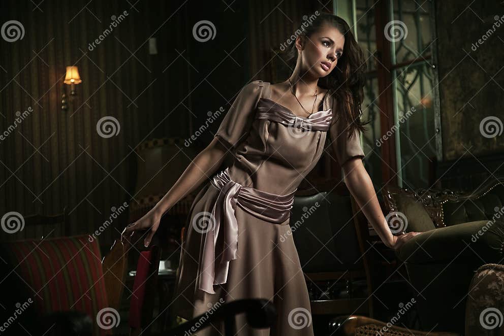 Old fashioned lady posing stock photo. Image of fashioned - 14516648
