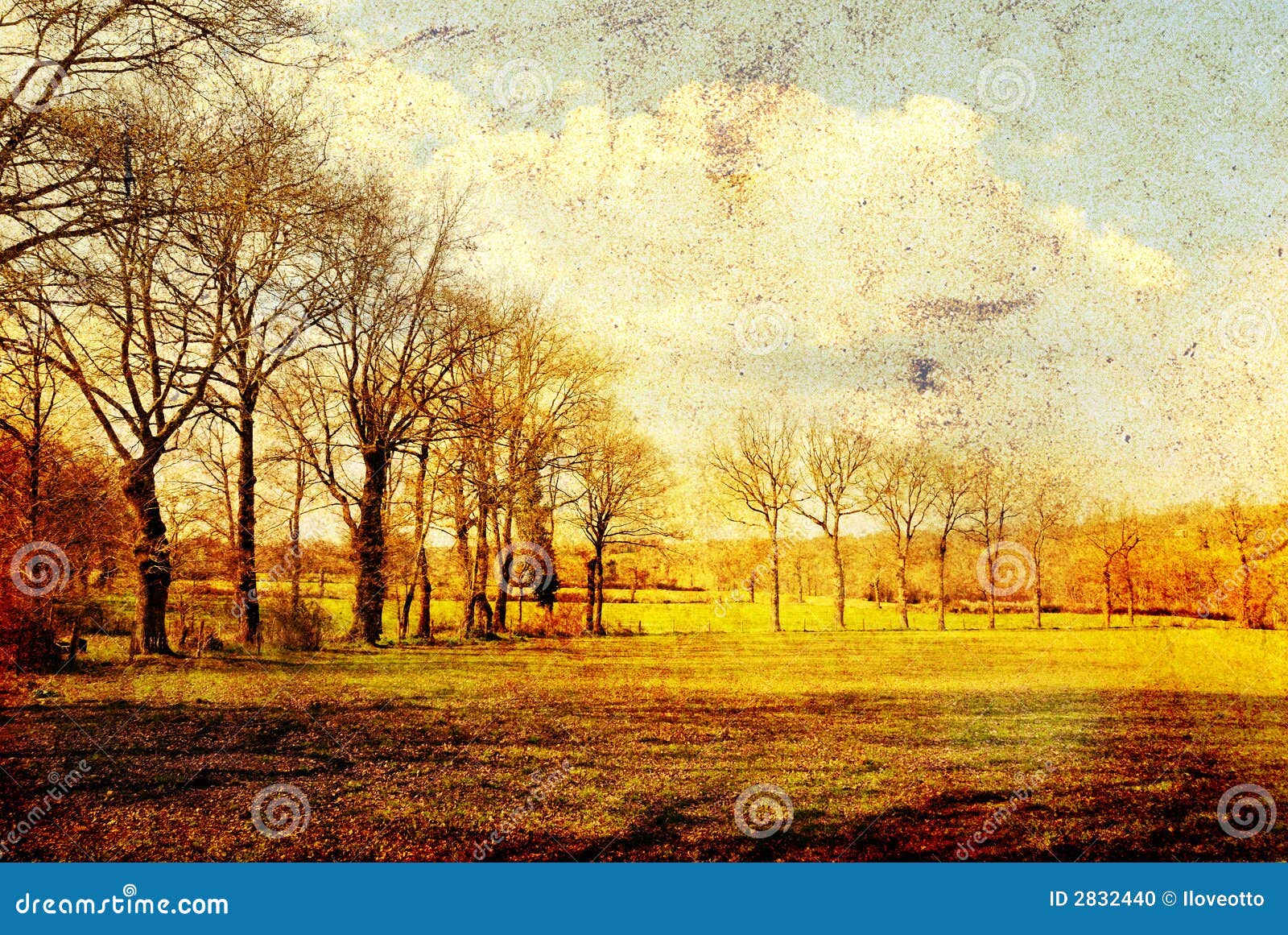 Old-fashioned landscape stock illustration. Illustration of empty - 2832440