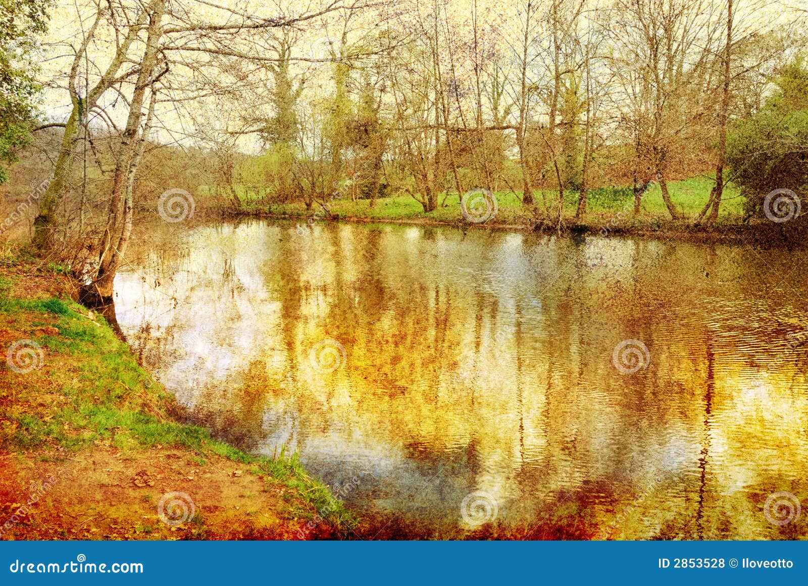 Old-fashioned landscape stock photo. Image of background - 2853528