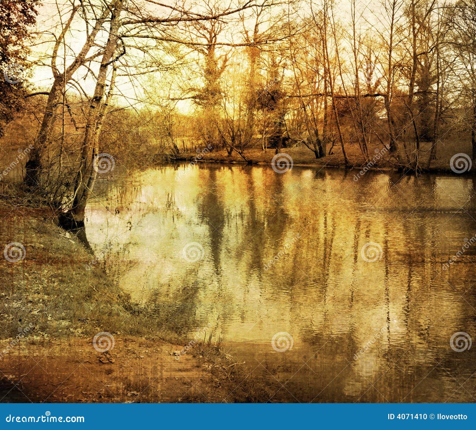 Old-fashioned landscape stock photo. Image of beautiful - 4071410