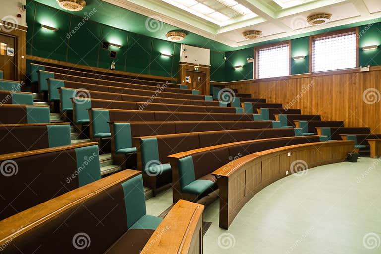 Old fashioned lecture room stock image. Image of fashioned - 13593897
