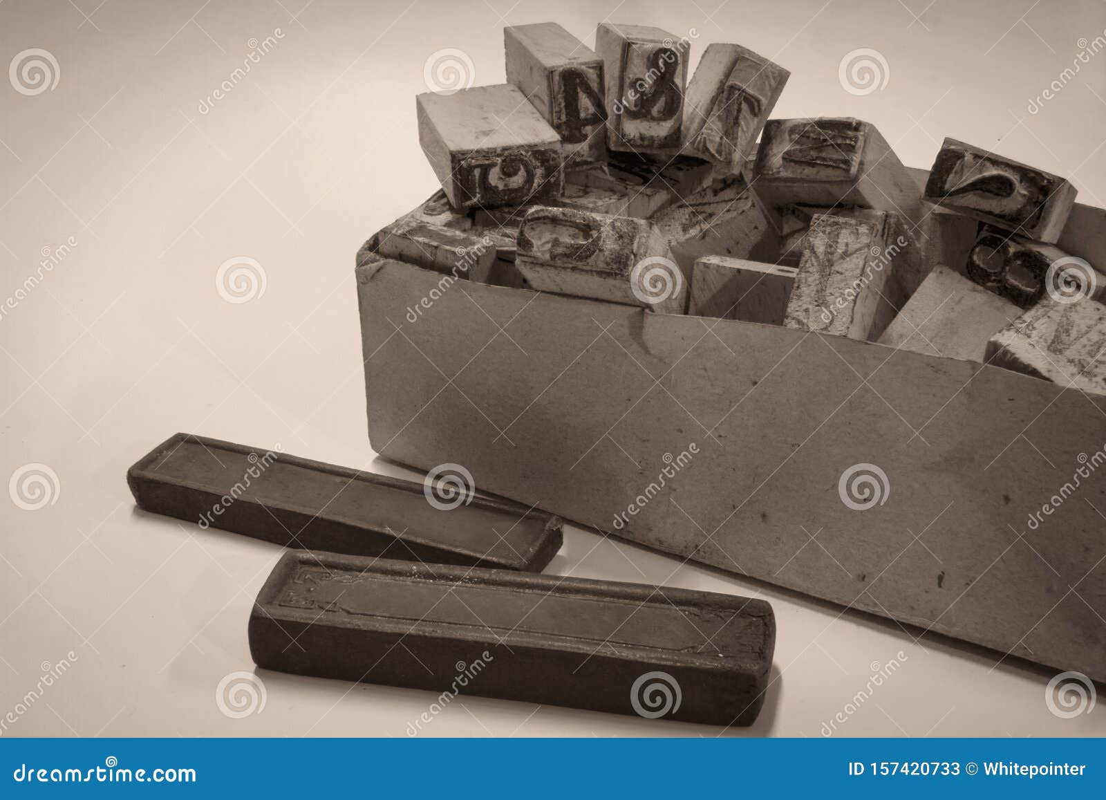 Old Fashioned Letter-press Rubber Stamp Image Stock Image - Image of ...