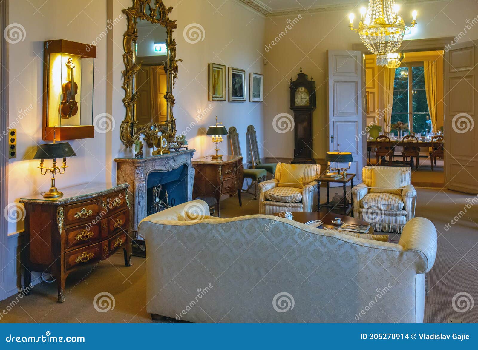 Old Fashioned Living Room - Interior Stock Photo - Image of ...