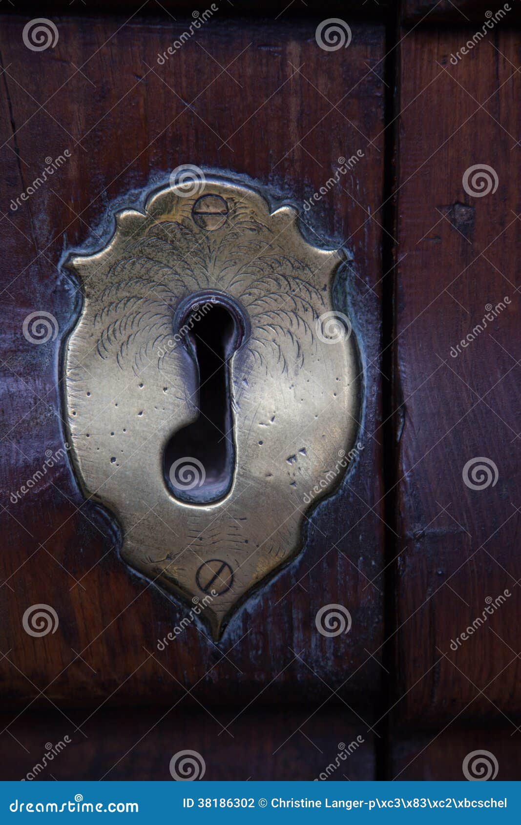 Old-fashioned lock stock photo. Image of surround, silver - 38186302