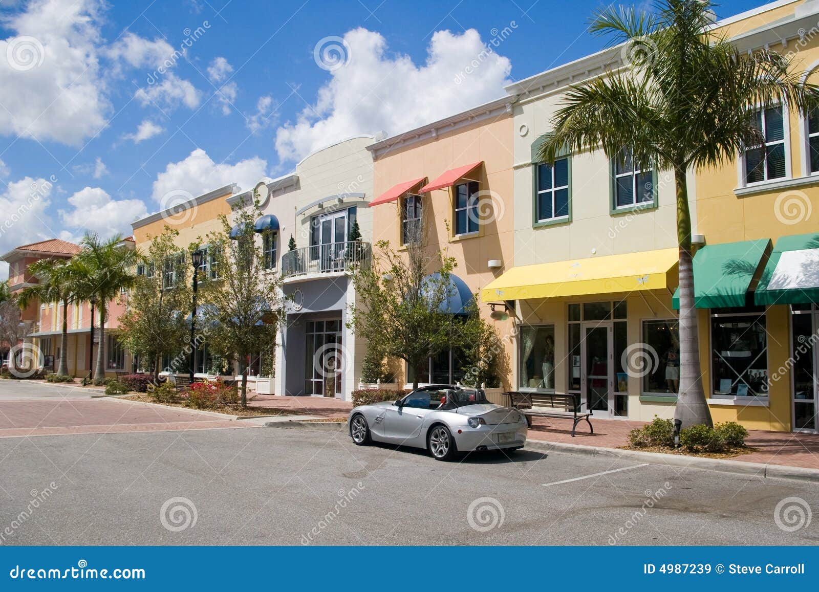 Old fashioned Main Street stock image. Image of stores - 4987239