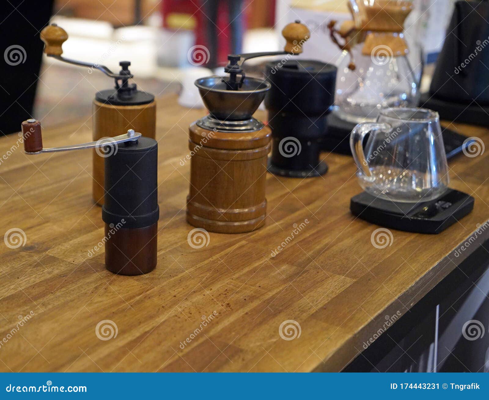 Old-fashioned Manual Coffee Making Tools Stock Image - Image of ...