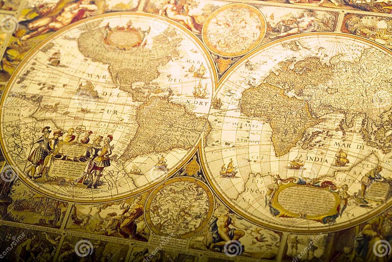 Old fashioned map stock image. Image of geography, navigation - 6885671