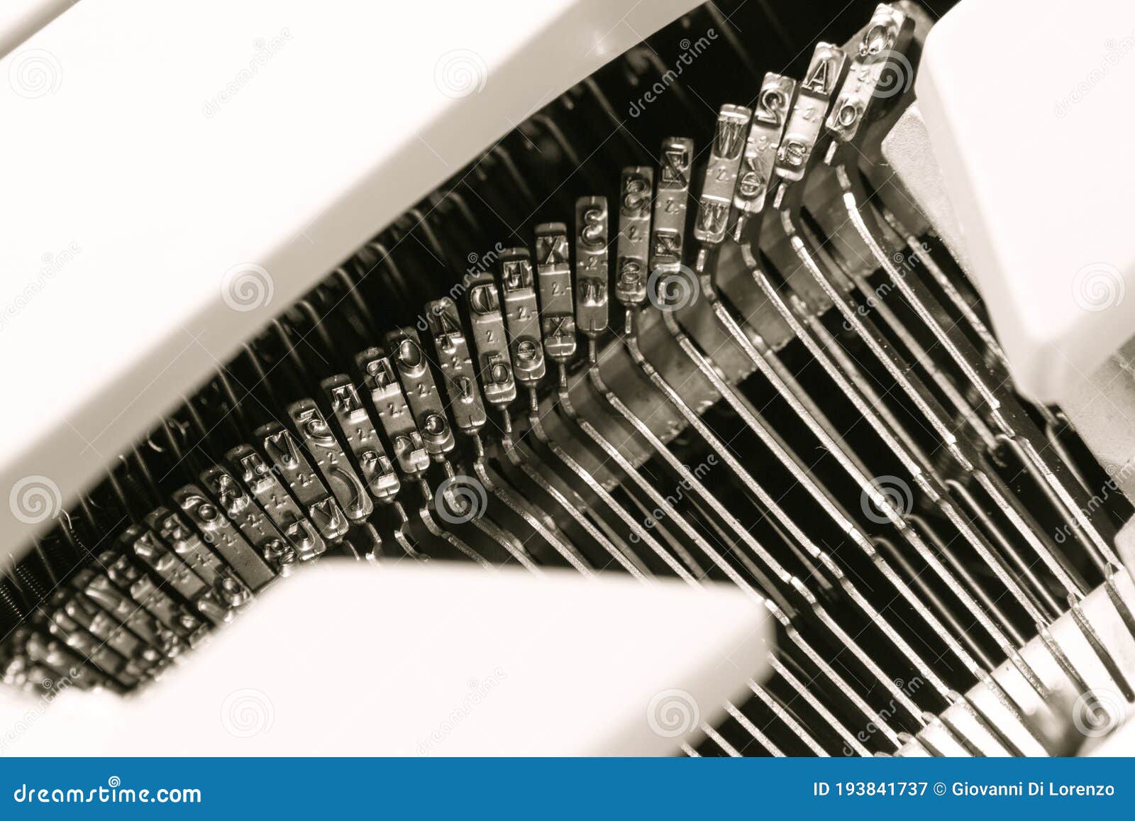 Old Fashioned Mechanical Manual Typewriter Stock Image - Image of ...
