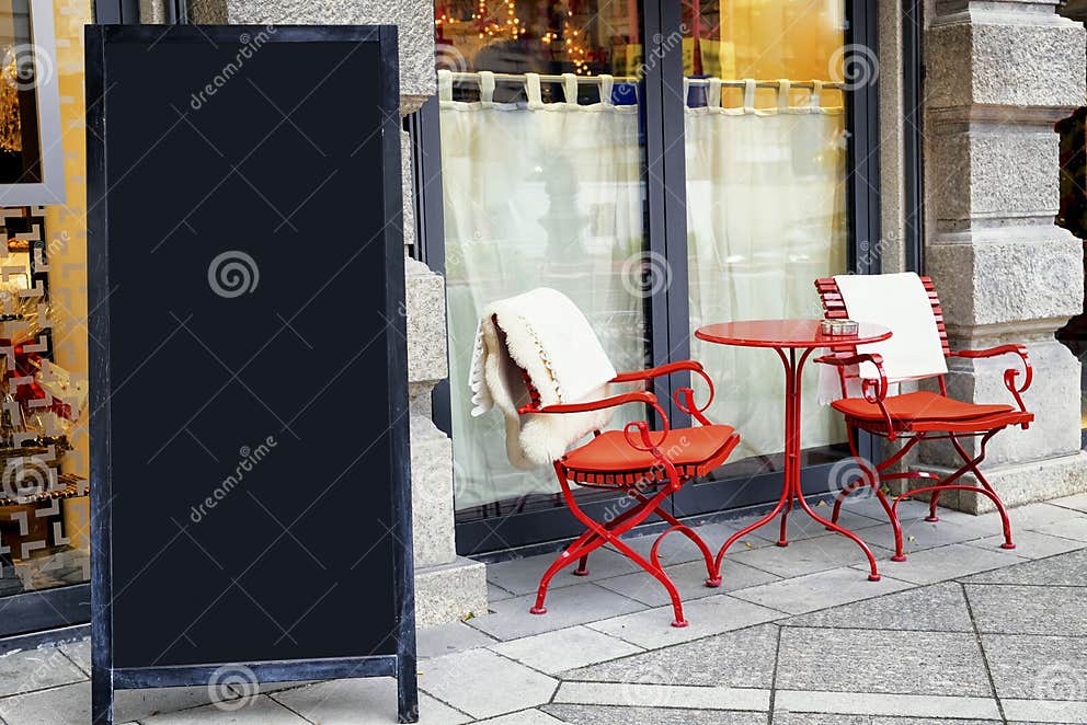 Old fashioned menu board stock photo. Image of front - 37796878