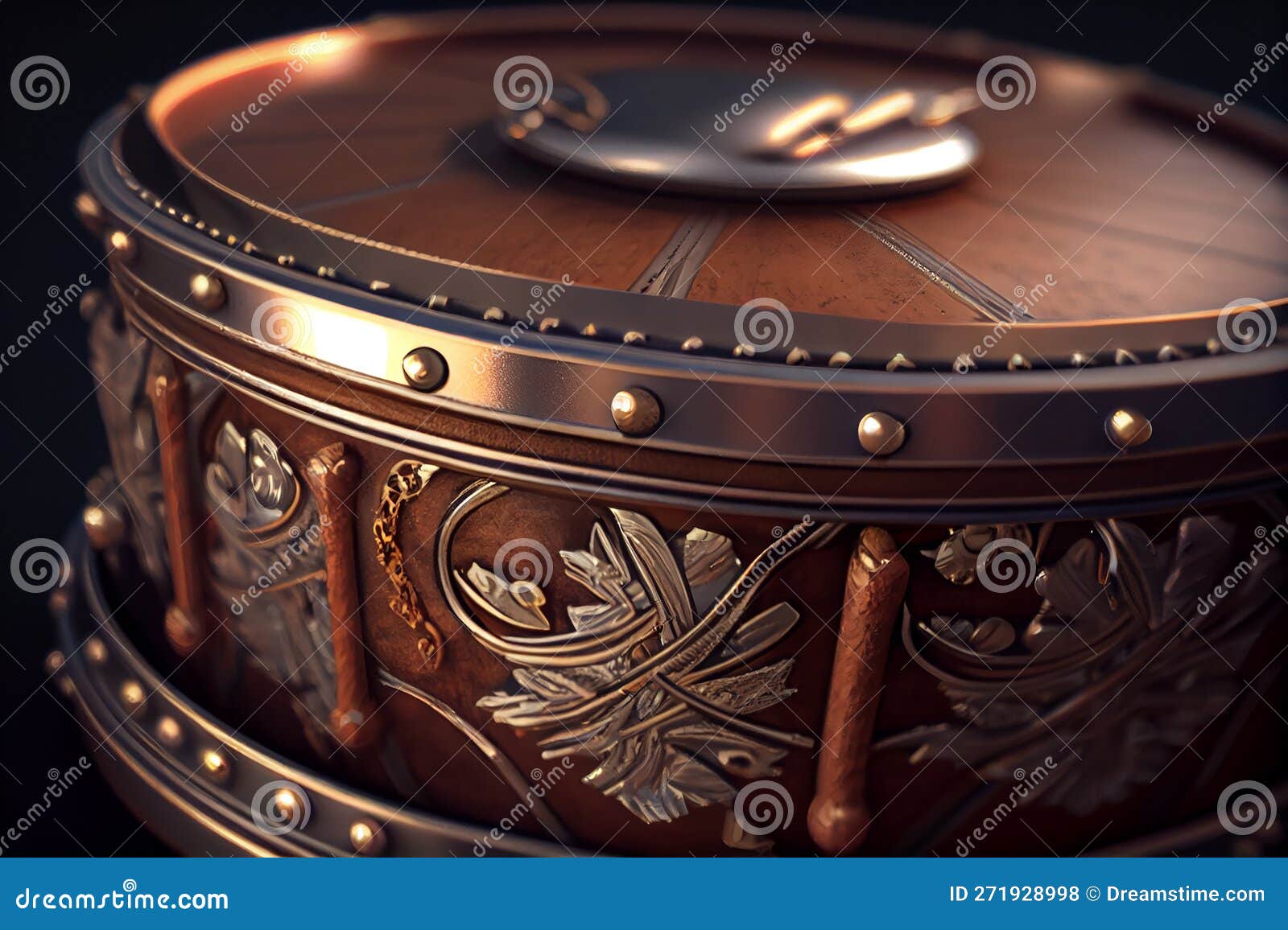 Old Fashioned Metallic Percussion Instrument ,generative AI Stock ...