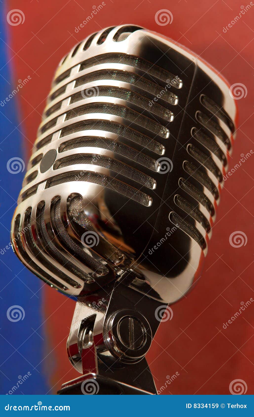 Old-fashioned microphone stock image. Image of noise, music - 8334159