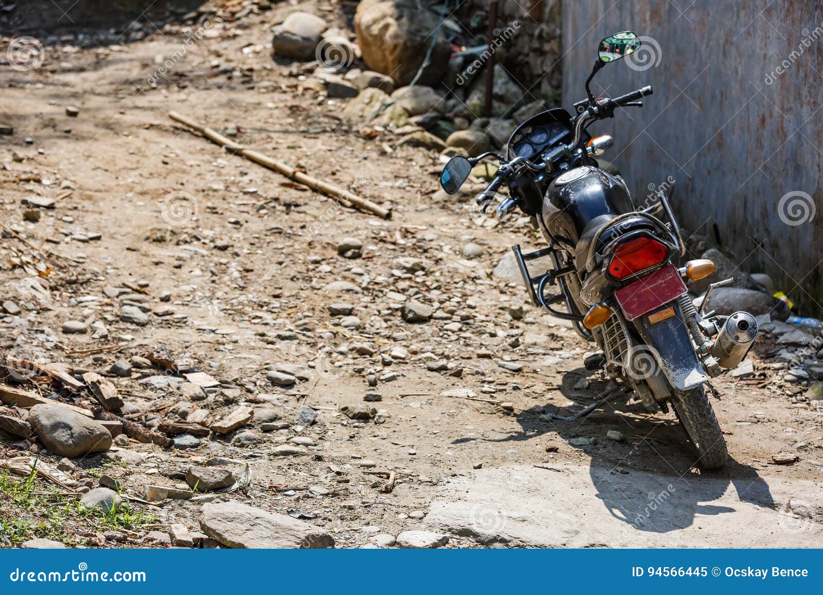 Old fashioned motorcycle stock image. Image of classical - 94566445