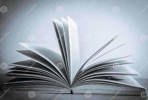 Old Fashioned Open Book Lighted Vintage Background Stock Photo - Image ...