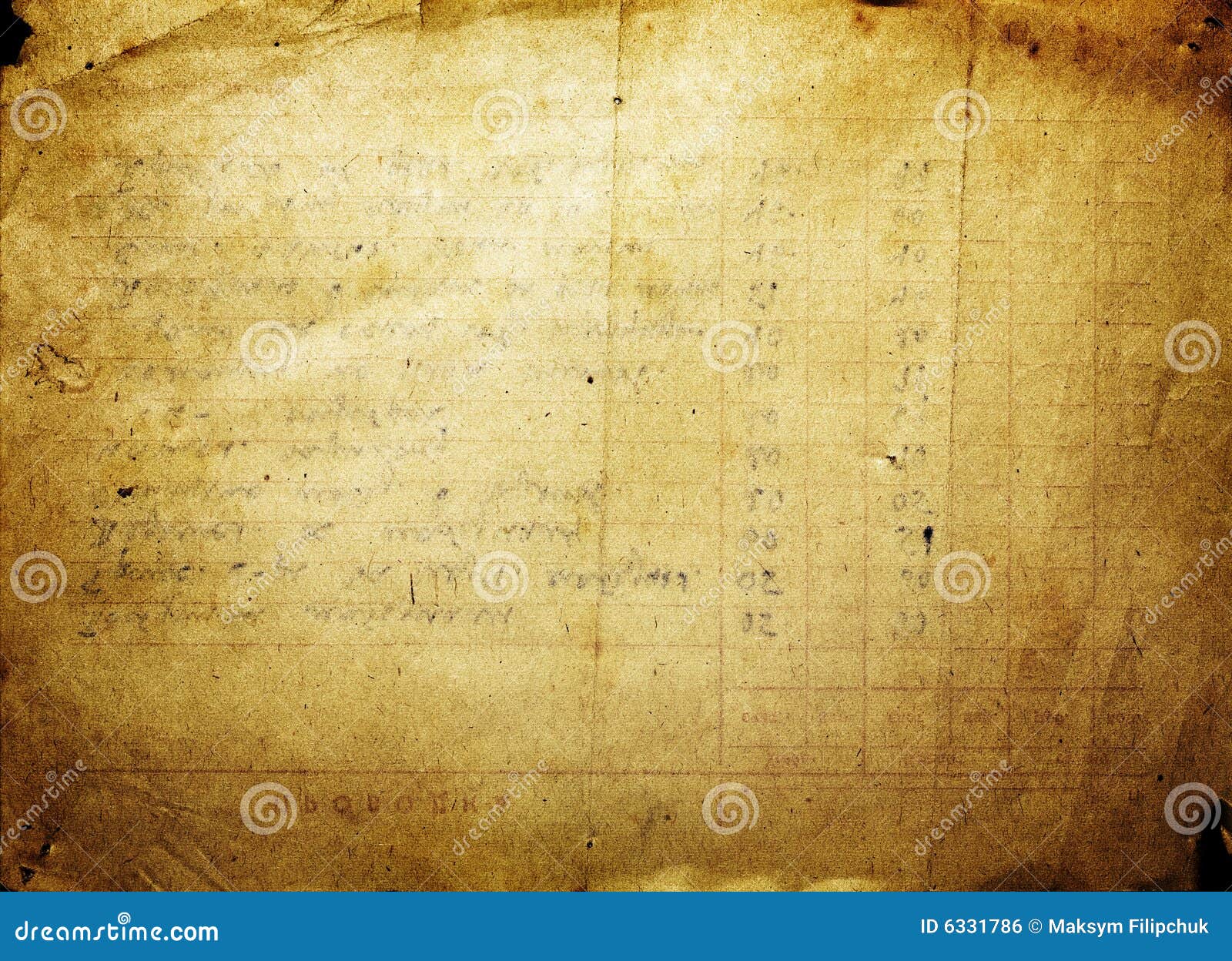 Old-fashioned Paper With Text Picture. Image: 6331786