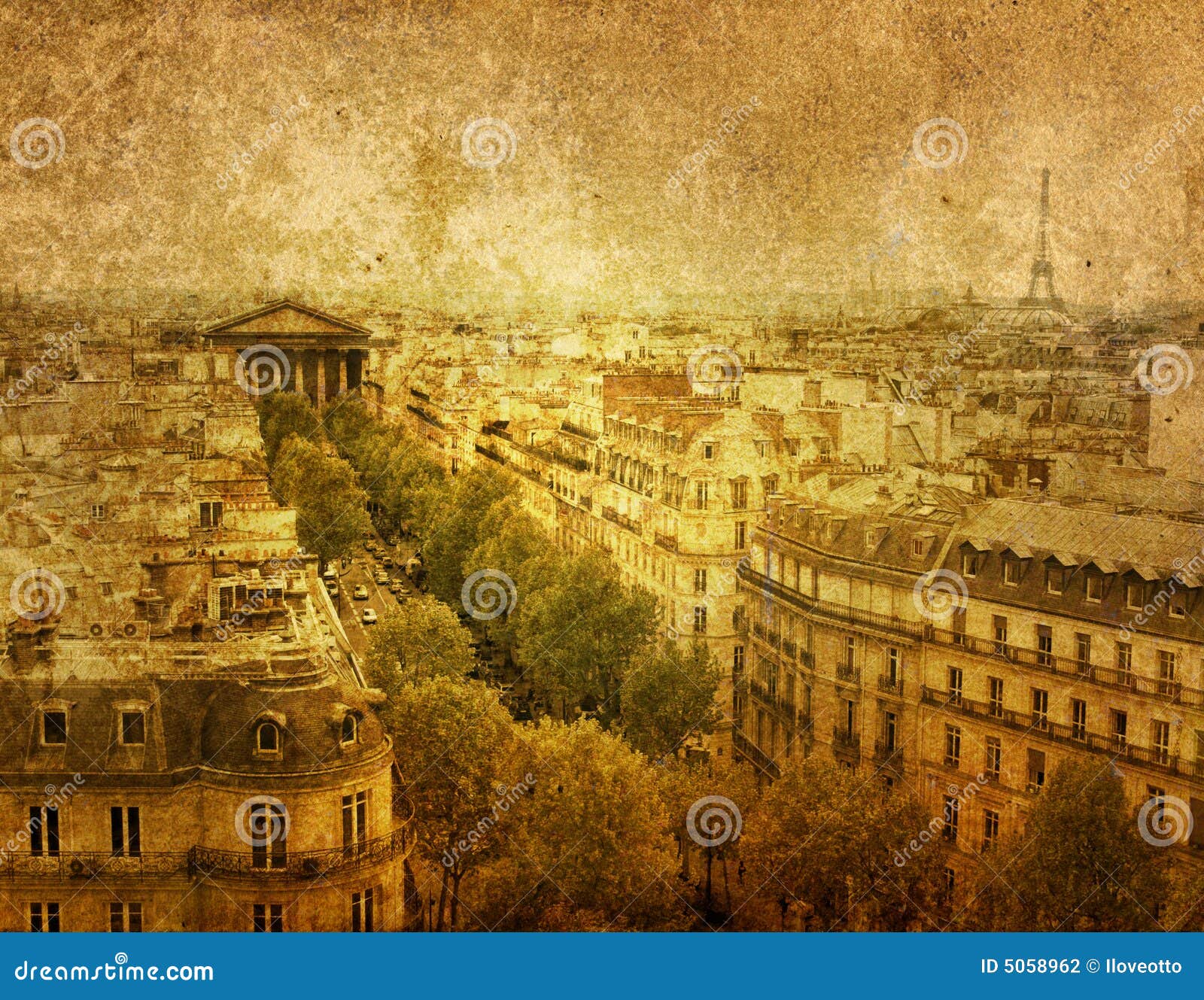 Old-fashioned paris stock photo. Image of obsolete, paper - 5058962