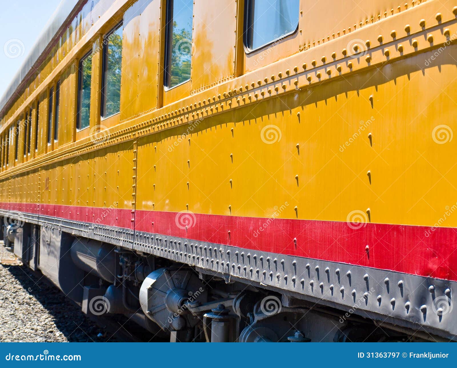 Old Passenger Train Side View