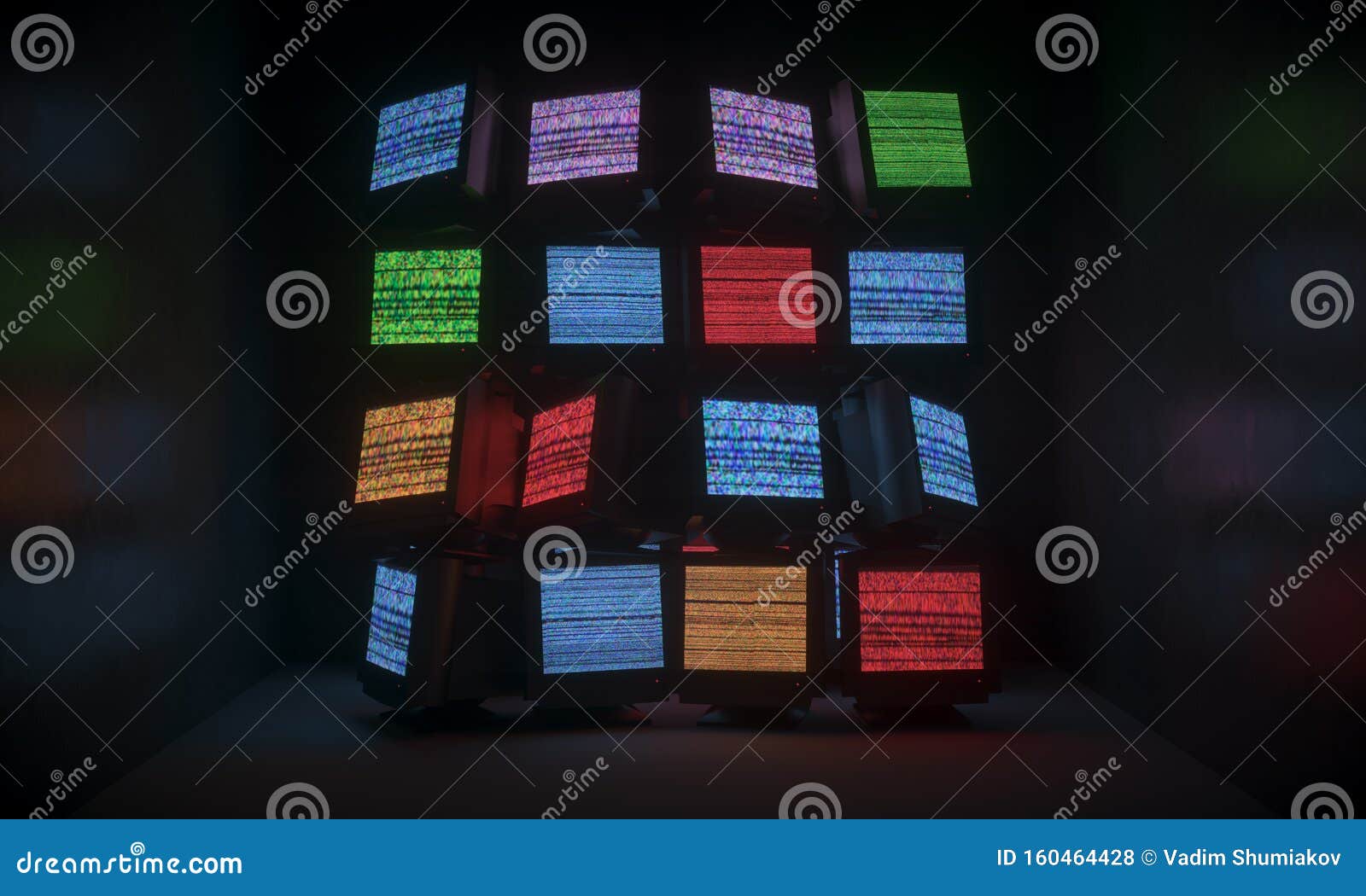 Old-fashioned Personal Computer in Retro 80s Style. 3d Render Stock ...