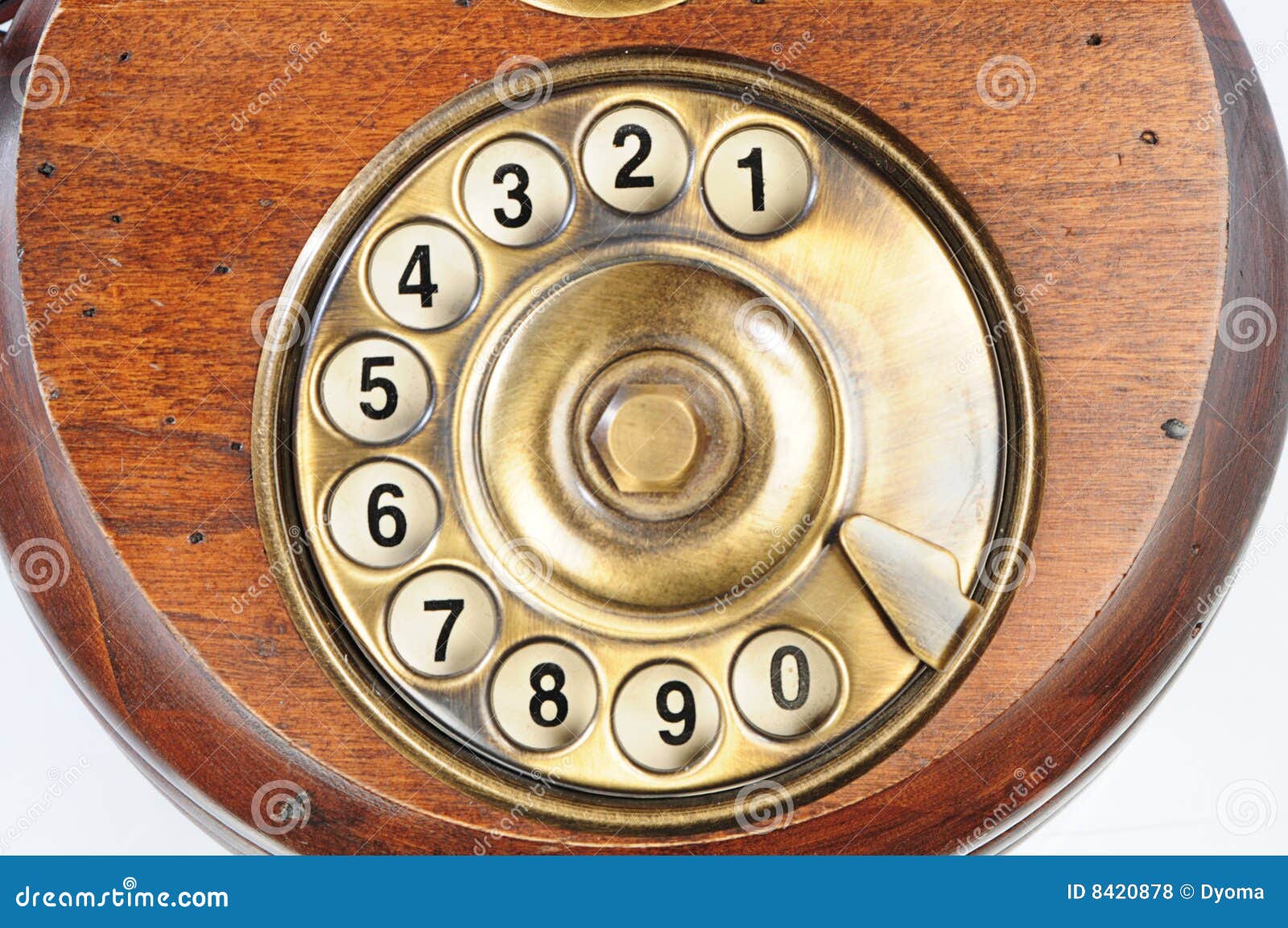 Old-fashioned phone dial stock photo. Image of brown, colour - 8420878