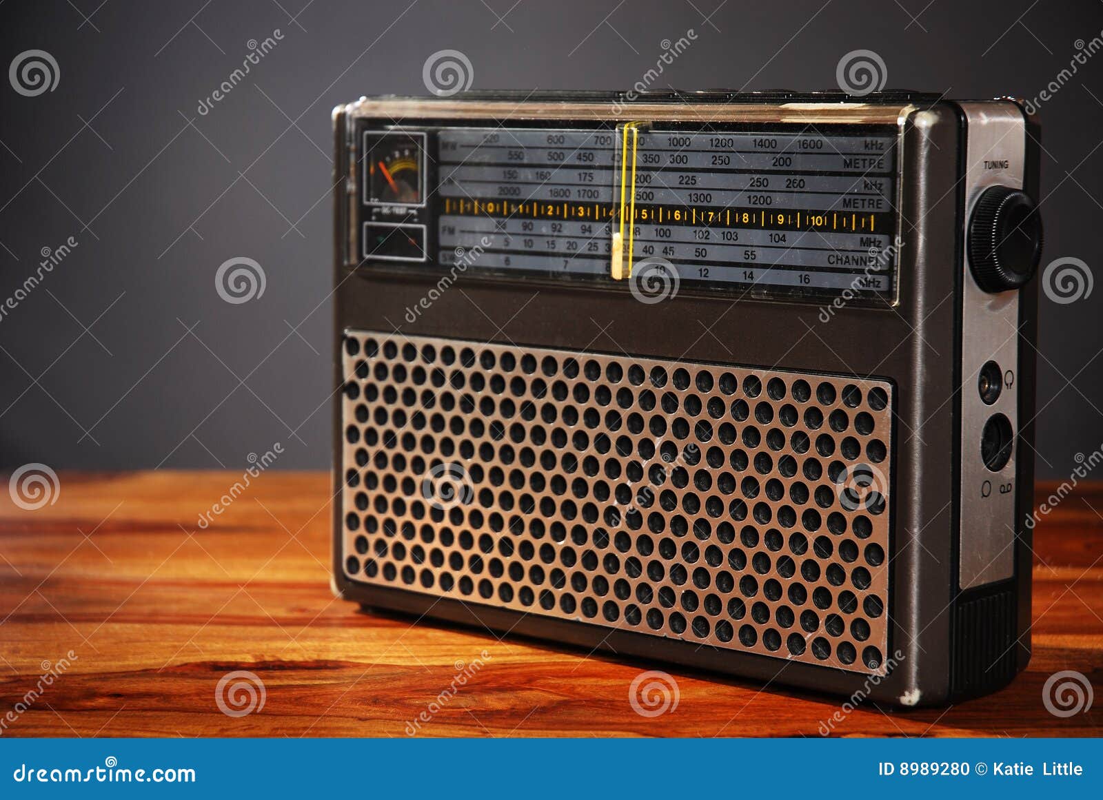 Old-fashioned radio stock photo. Image of wireless, technology - 8989280