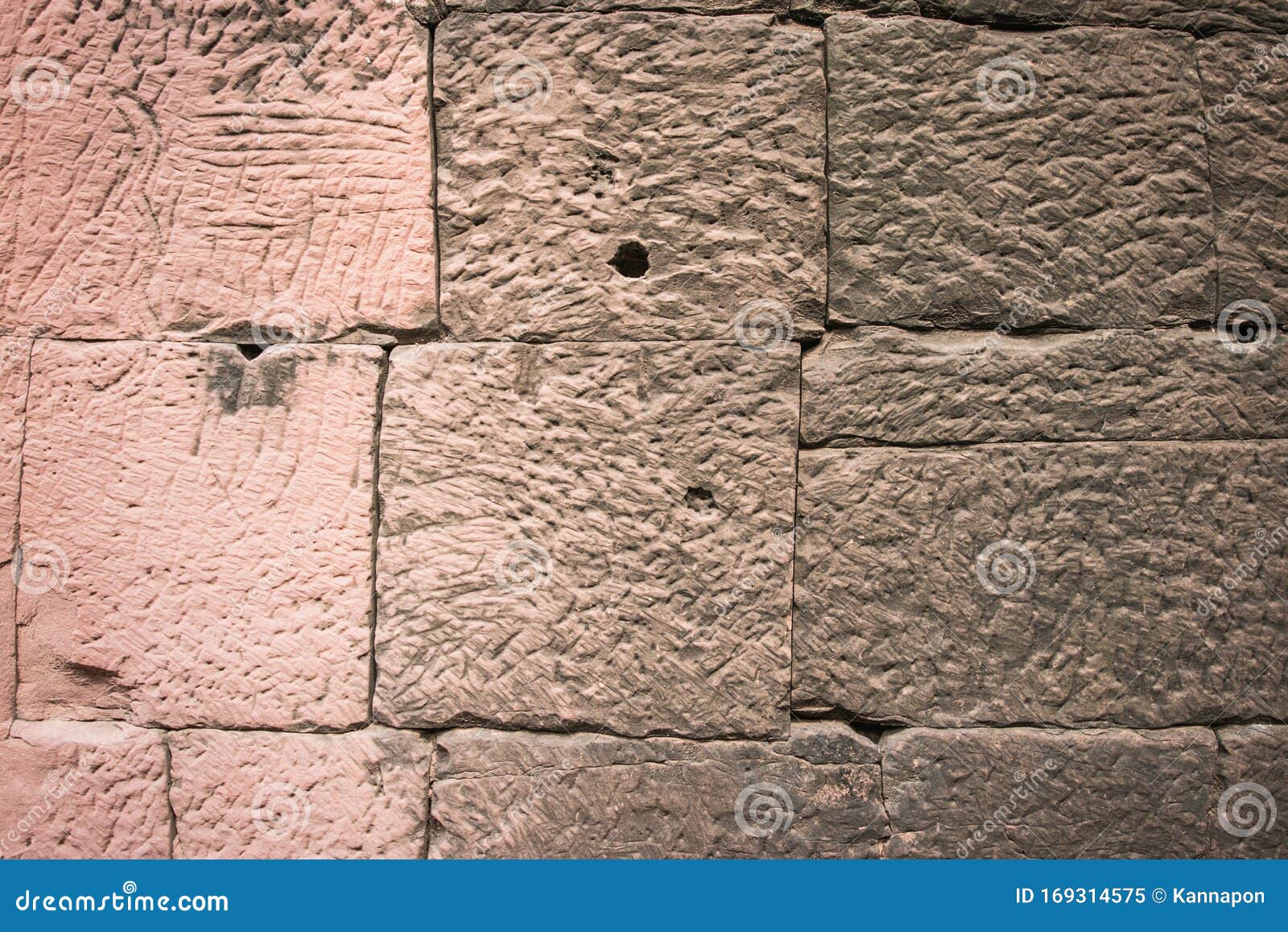 Old-fashioned Red Brick Blocks. Stock Image - Image of retro, concrete ...