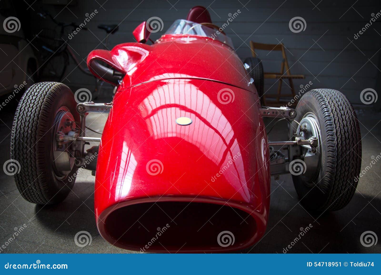 Old Fashioned Red Racing Car Stock Image - Image of model, design: 54718951