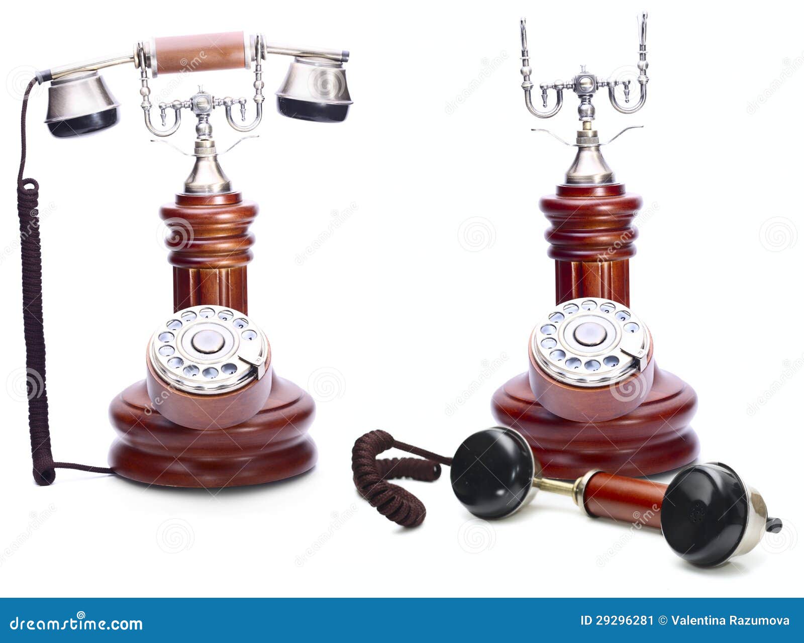Old Fashioned Retro Rotary Dial Phone Stock Image - Image of ...