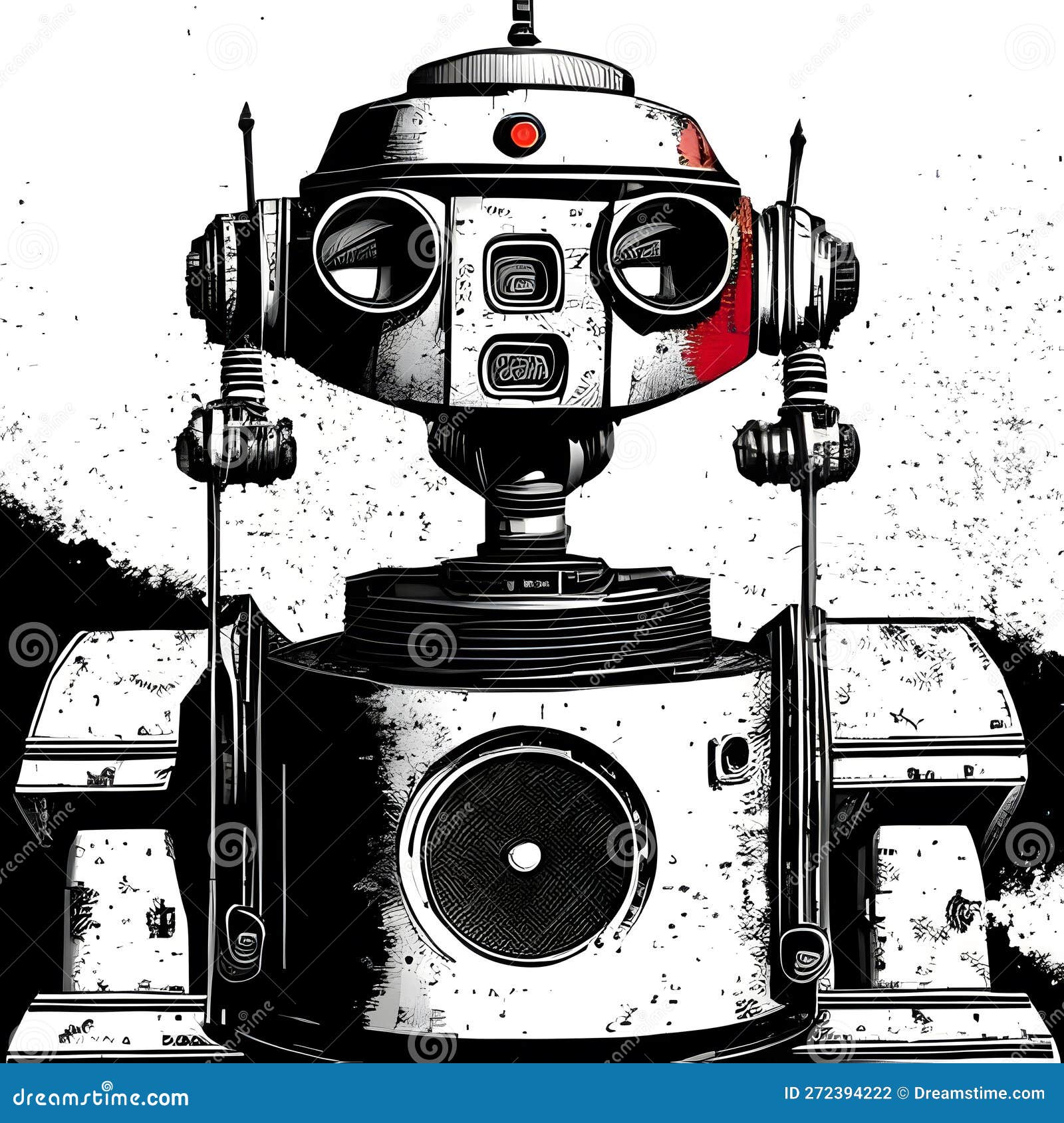 Old-fashioned Rusty Robot Stock Photo | CartoonDealer.com #272394222