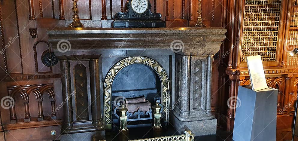 Old Fashioned Stone Fireplace Stock Photo - Image of arch, temple ...
