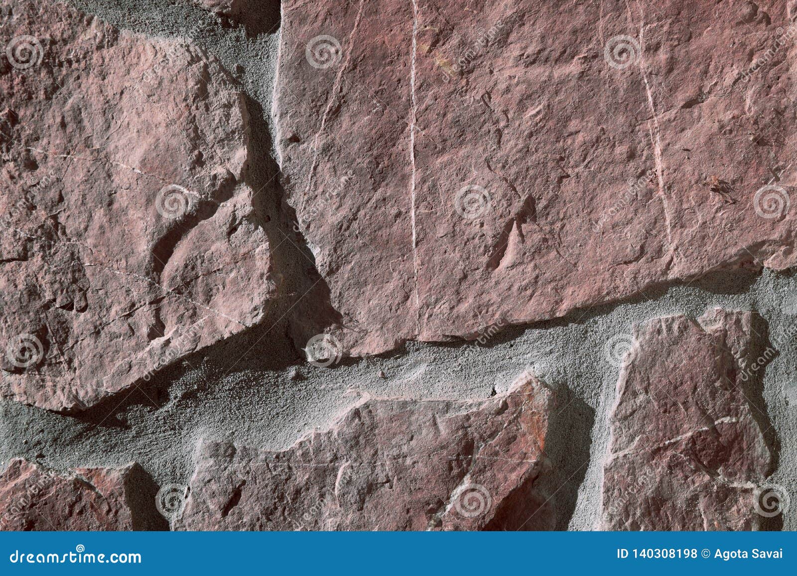 Old Fashioned Stone Wall Pattern with Different Sizes of Stone Stock ...