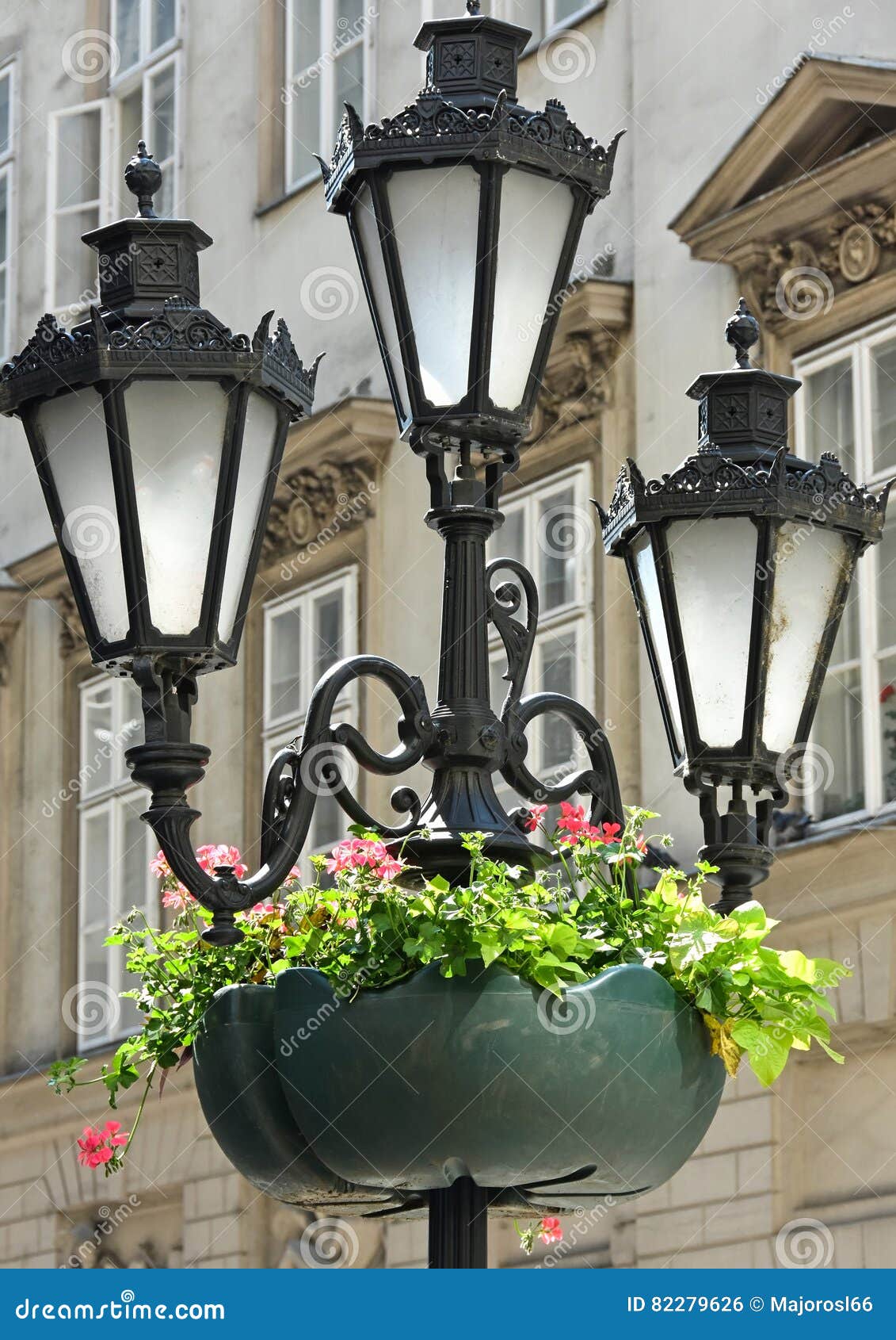 Old Fashioned Street Lights Stock Photo - Image of window, light: 82279626