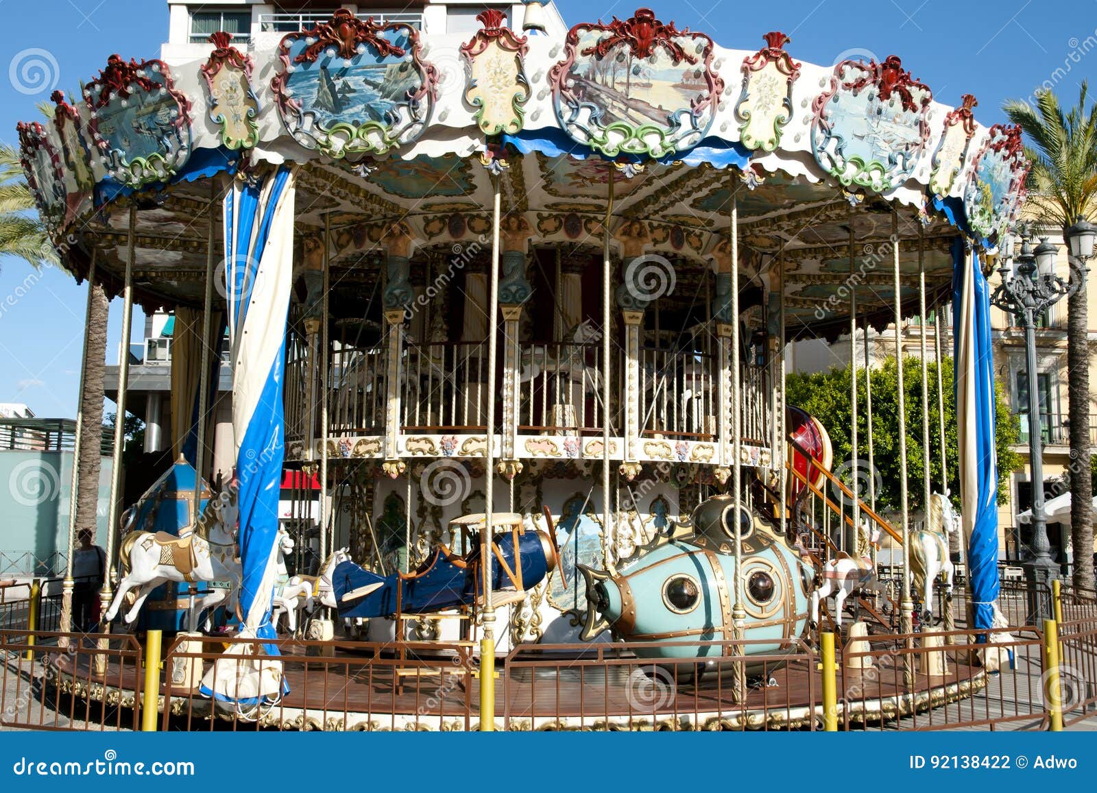 Old-Fashioned Style Carousel Editorial Photography - Image of colorful ...
