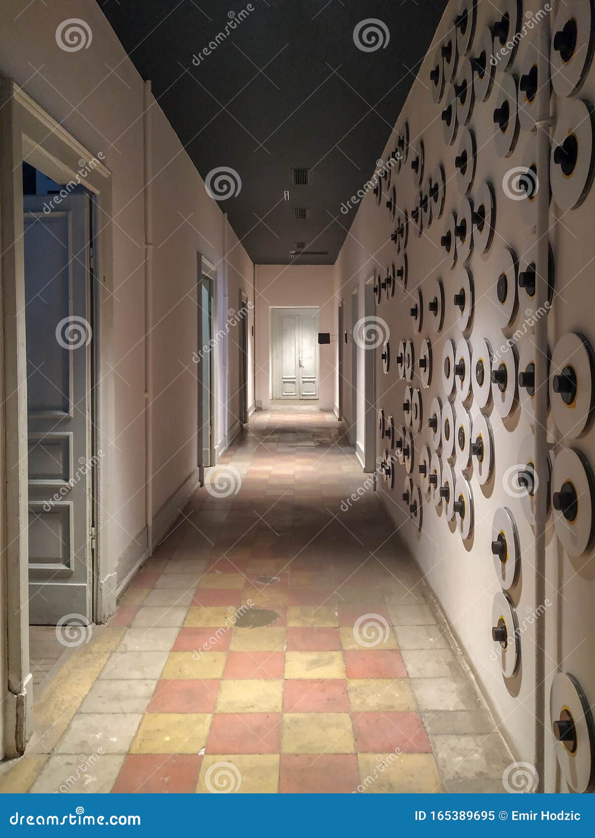 Old Fashioned Style Rustic Communist Socialist Architecture Empty ...