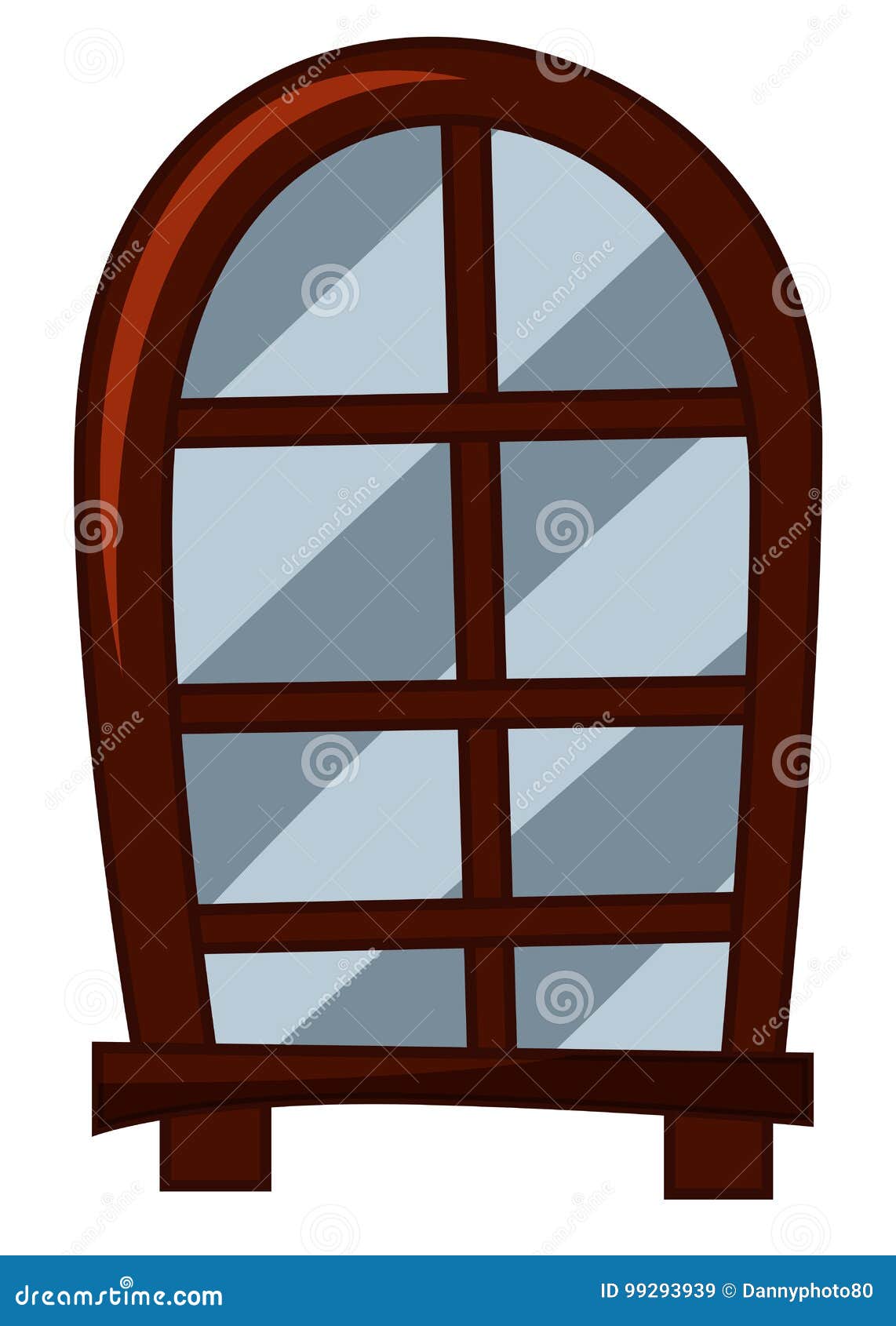 Old Fashioned Style of Window Stock Vector - Illustration of drawing ...
