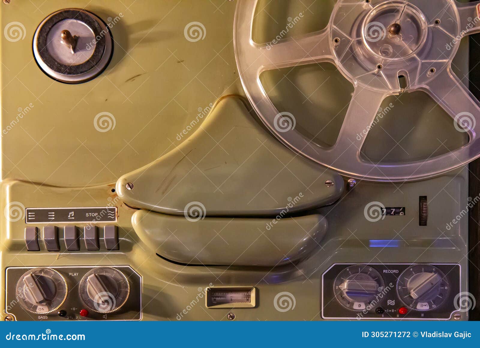 Old Fashioned Tape Recorder - Detail Stock Photo - Image of obsolete ...