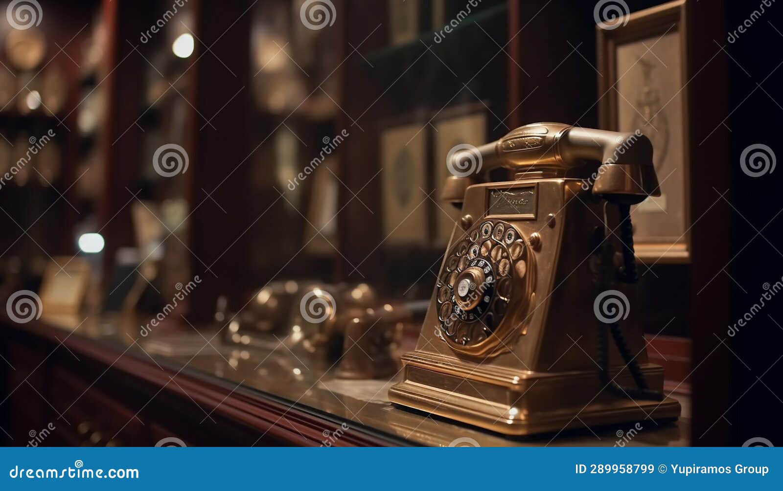 Old Fashioned Telephone on Wooden Table, Nostalgia, Communication ...