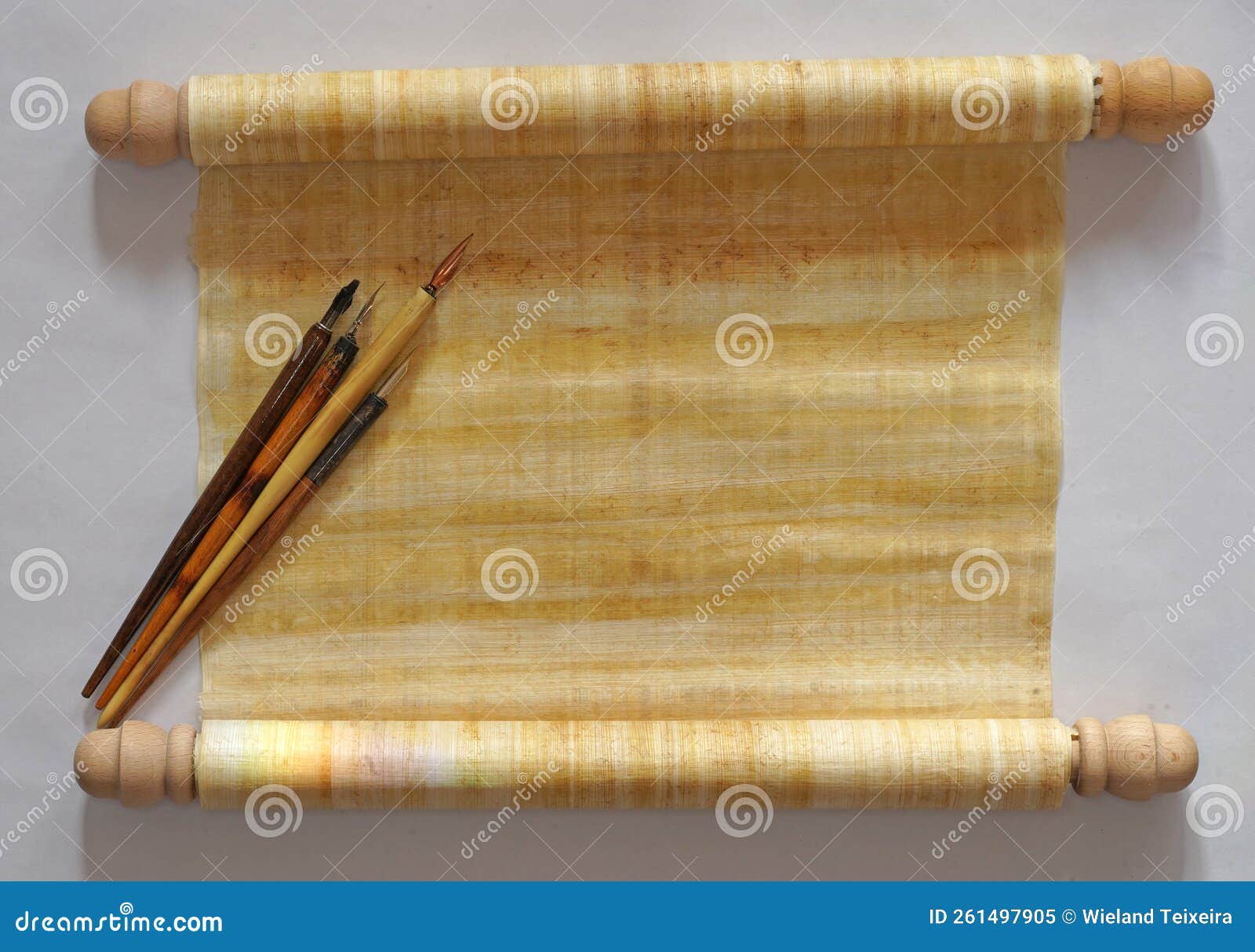 Old Fashioned Tools for Writing Stock Image - Image of material ...