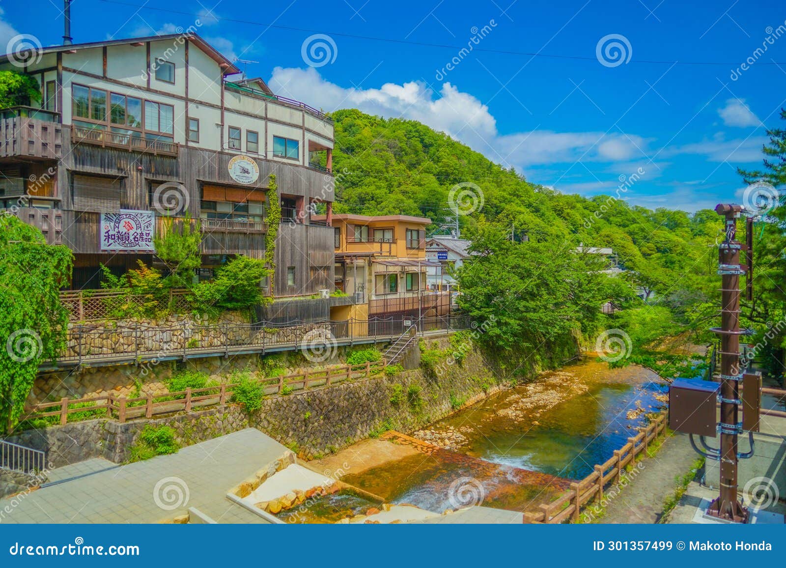 Old -fashioned Townscape (Arima Onsen Editorial Stock Image - Image of ...