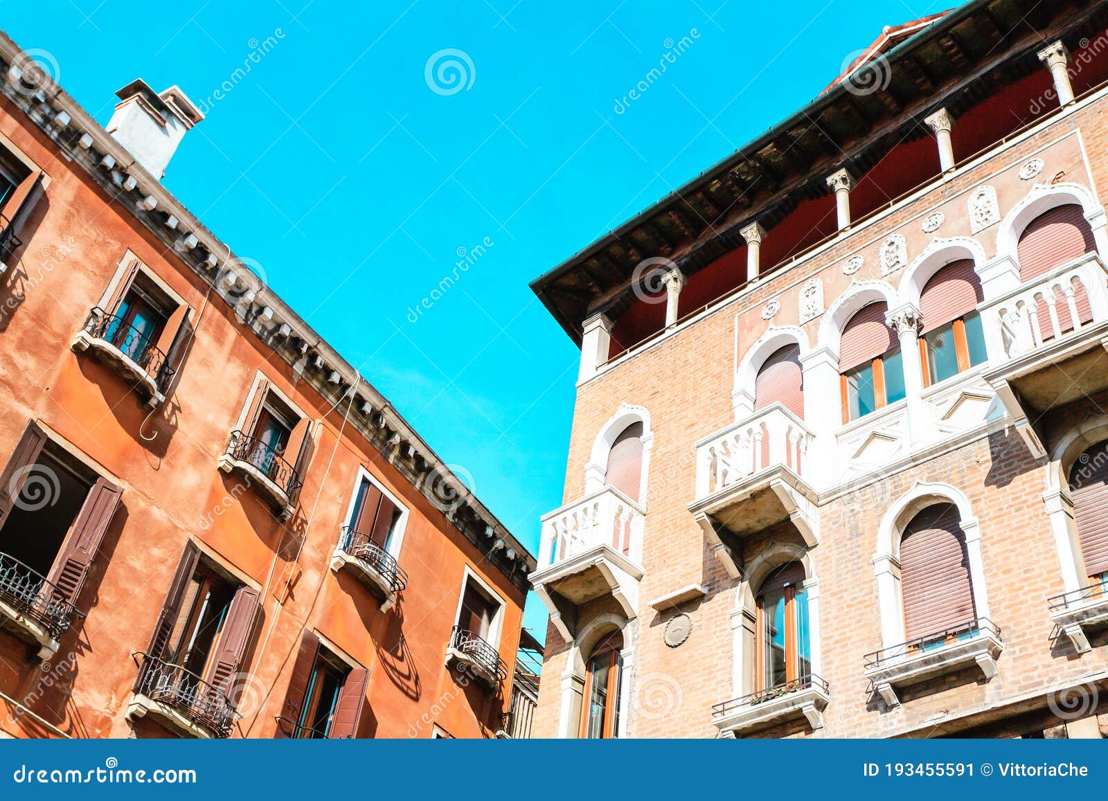 Old Fashioned Traditional Windows in Venice, Italy Stock Image - Image ...